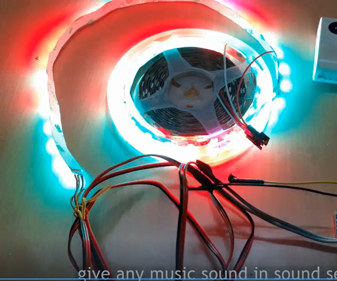 How To Make Diy Music Reactive Rgb Led Strip Ws2812b Music Visualizer With Arduino 5 Steps 5791