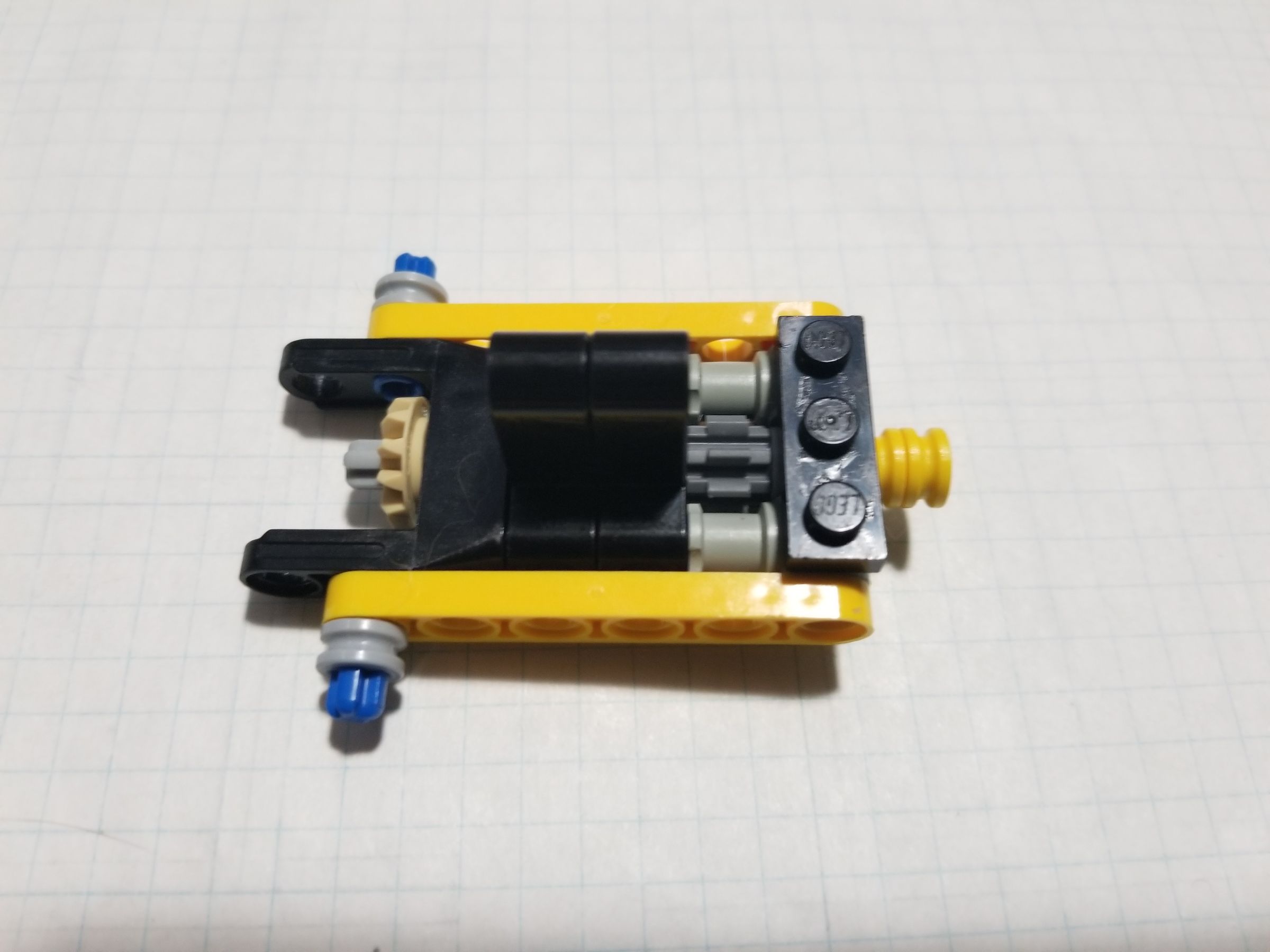 Lego Technic Back to Back Double Actuator Build : 9 Steps (with ...