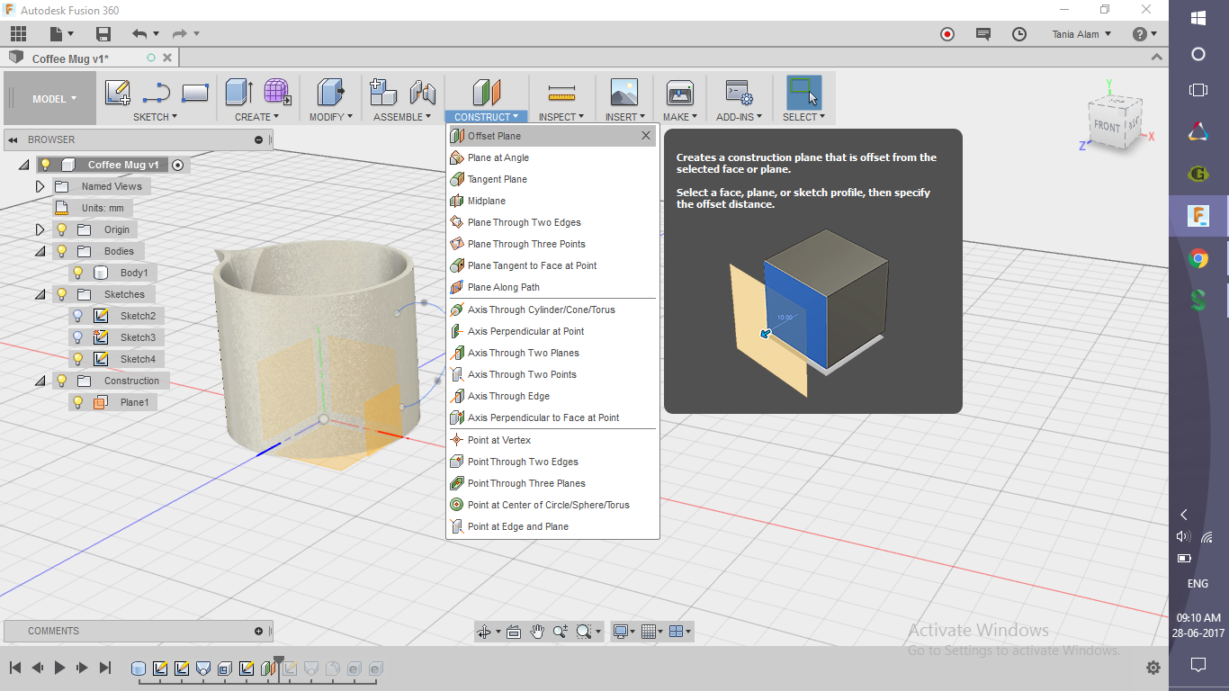 Creating a Coffee Mug Using Fusion 360: One of the Simplest Things to ...