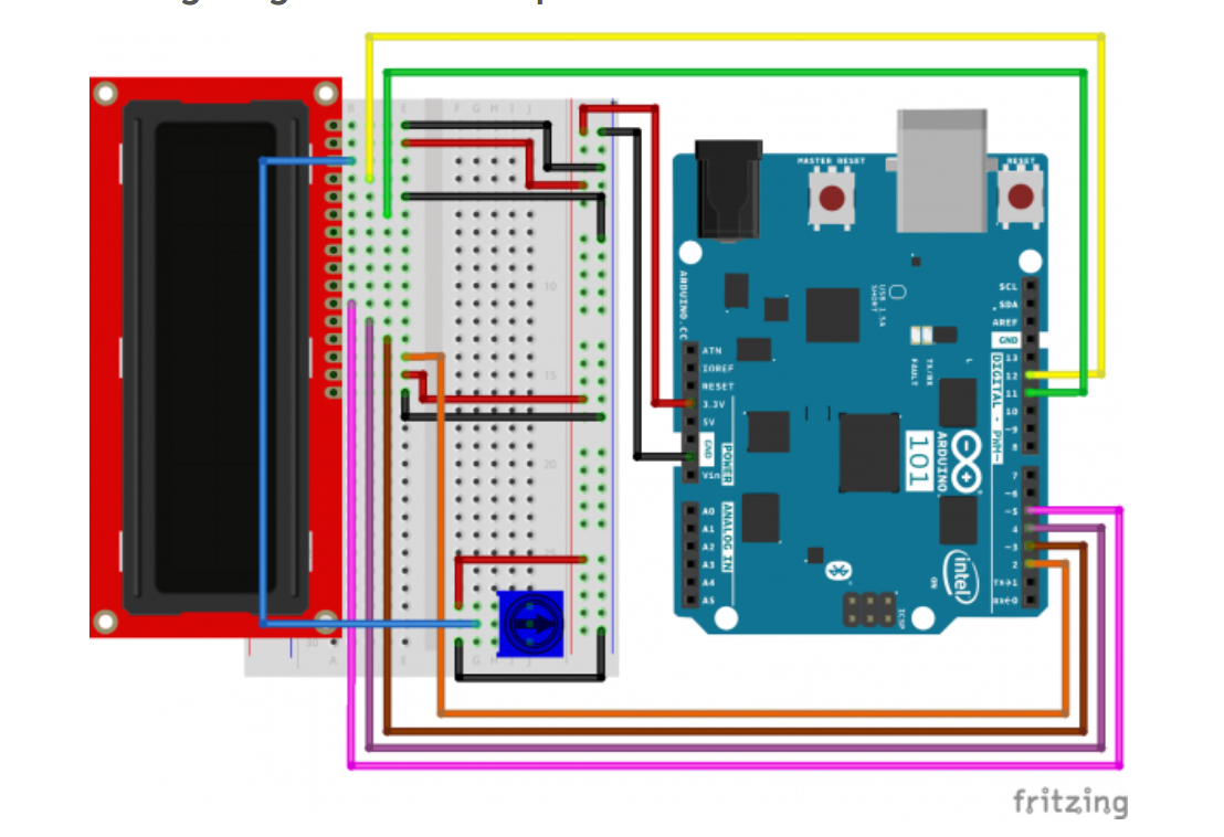 Using an LCD Screen With an Arduino 101 : 4 Steps (with Pictures ...