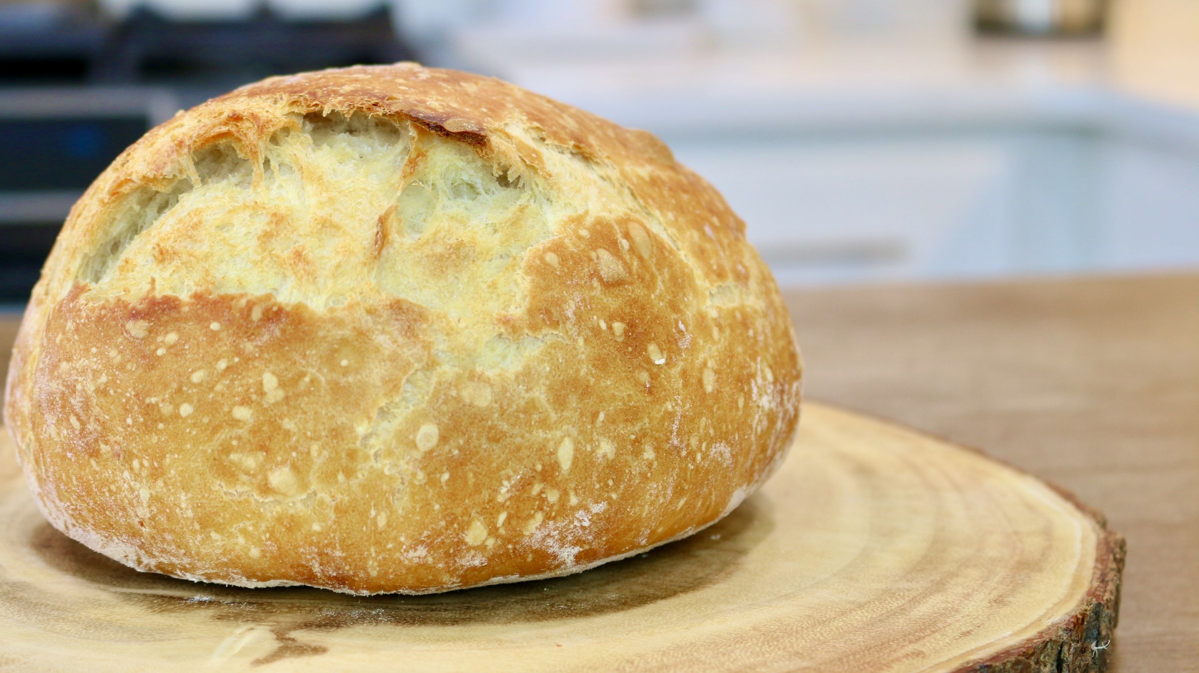 Lazy Man Bread | 4 Ingredients Bread Recipe | No Knead | No Machine ...