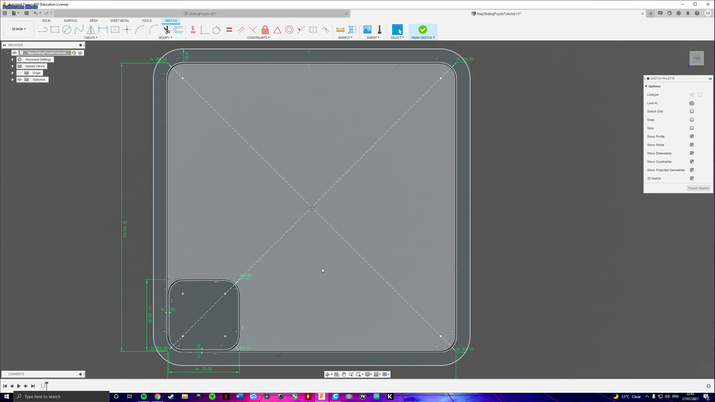 Map Sliding Puzzle 3D Printed - Fusion 360 : 28 Steps (with Pictures ...