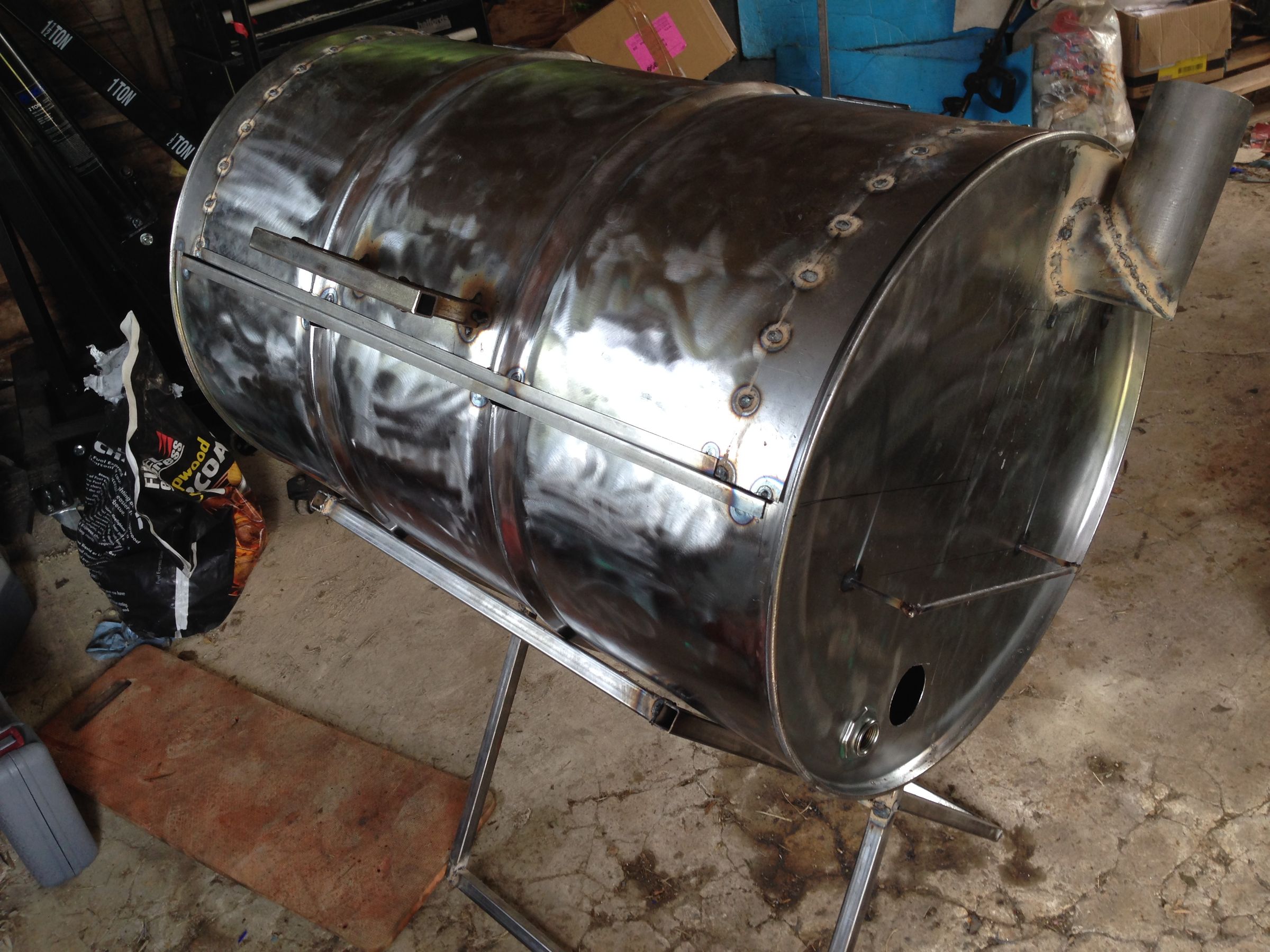 How to Make an Oil Drum BBQ Smoker : 13 Steps (with Pictures ...