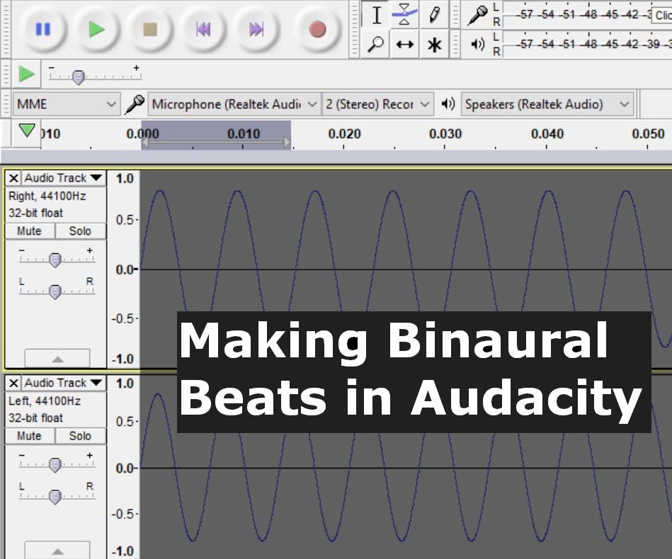Make Binaural Beats With Audacity 6 Steps Instructables