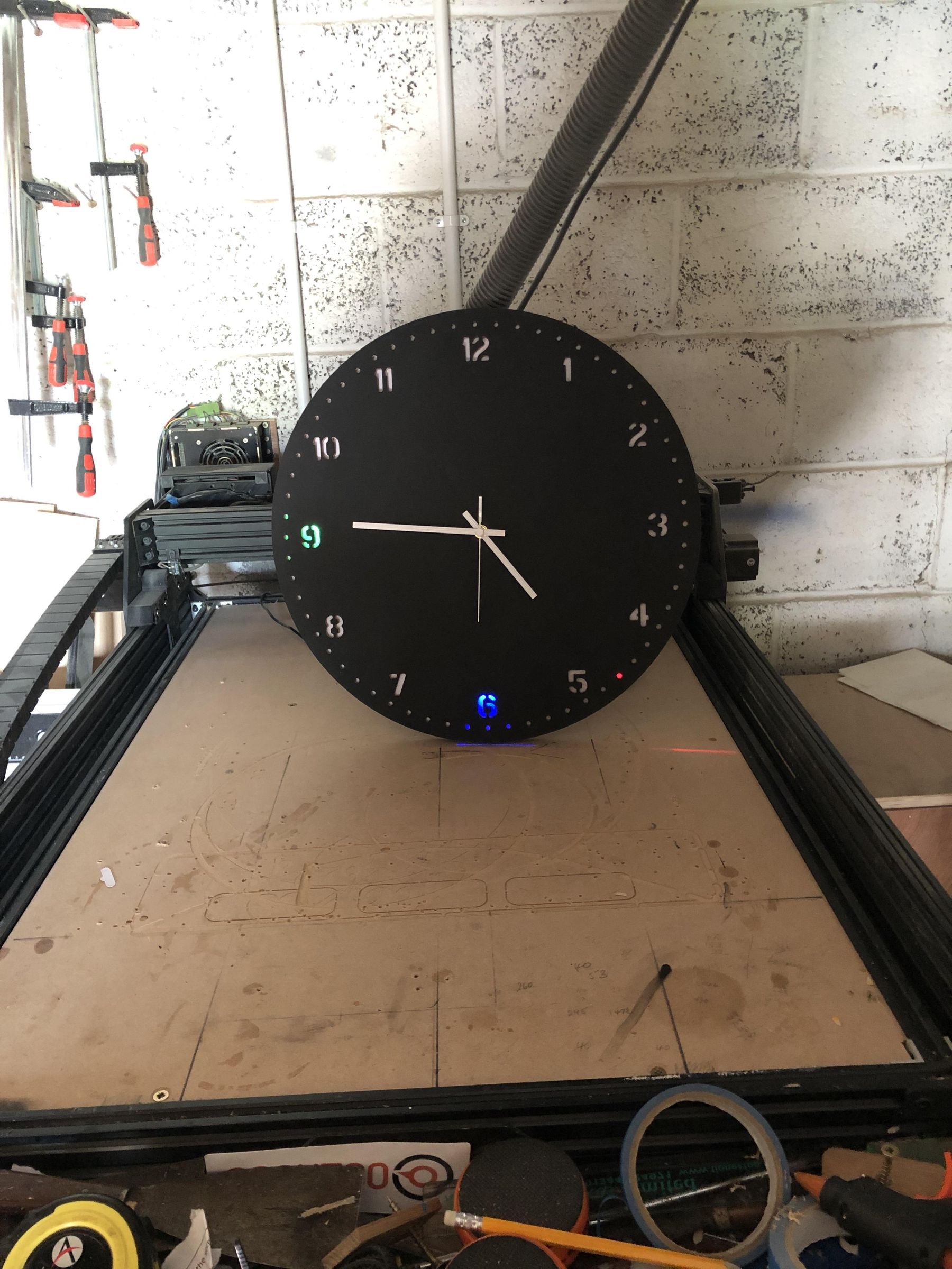 Supersize LED/Analog Clock With a Twist. : 5 Steps (with Pictures ...