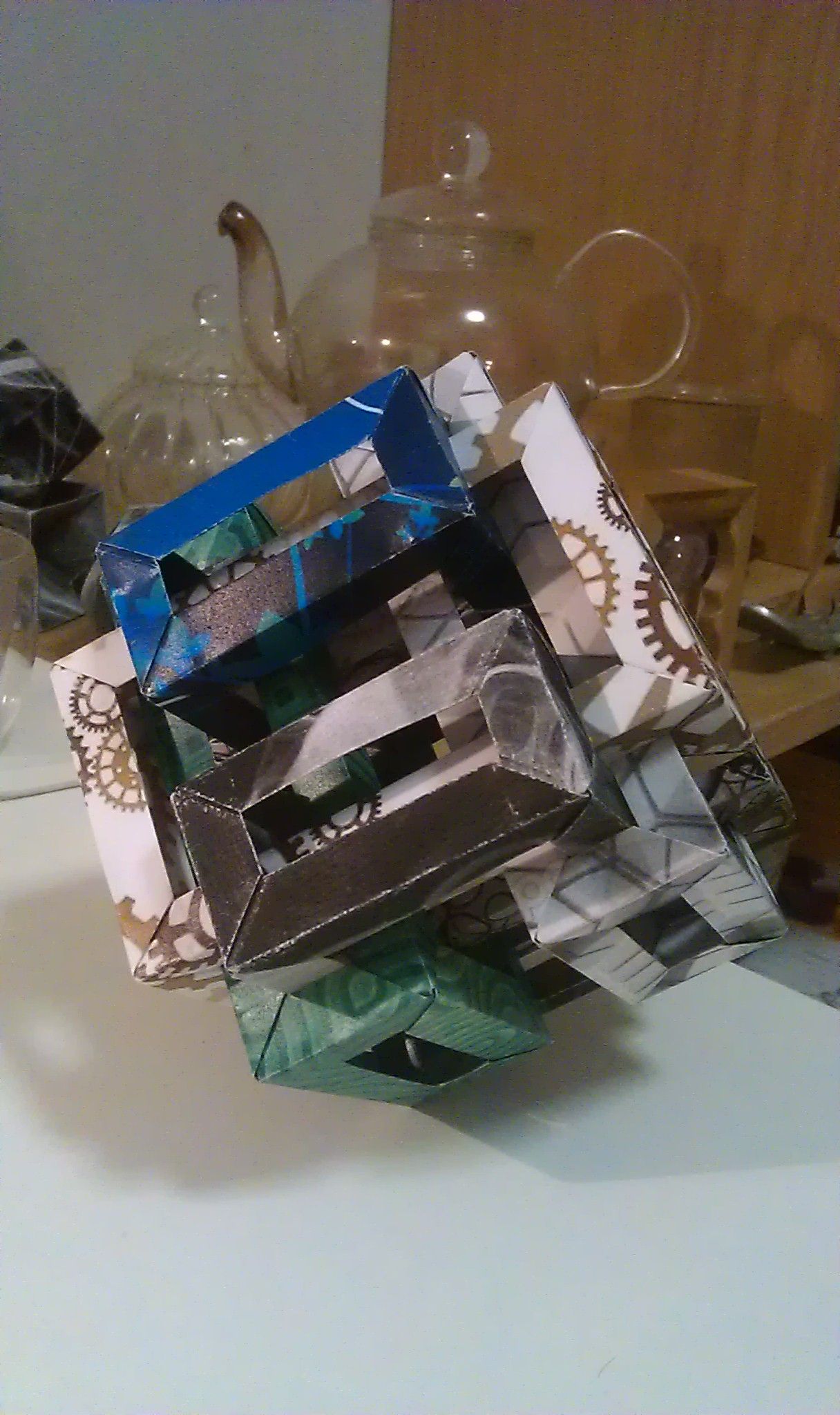 Modular Origami Sculpture: 6 Rectangular Prisms : 11 Steps - Instructables