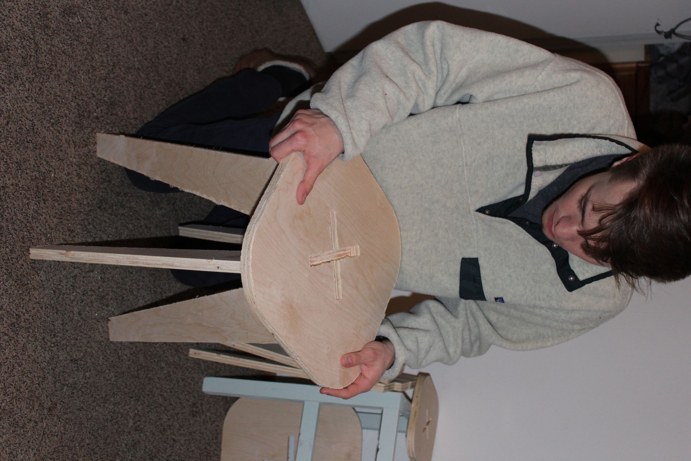 Quick Upcycled Plywood Sitting Stool : 6 Steps (with Pictures ...