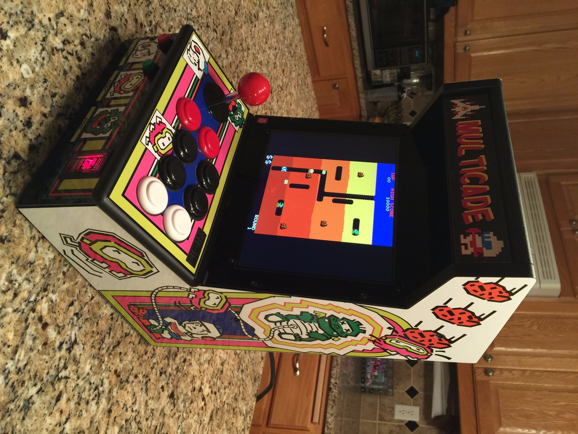 Bartop Mini Retro Arcade - Raspberry Pi and Customised Icade : 12 Steps ...