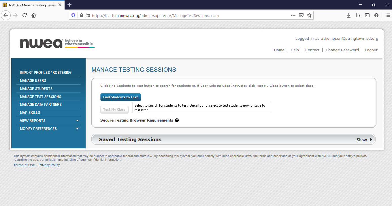 NWEA MAPS Setting Up Test Sessions : 12 Steps - Instructables