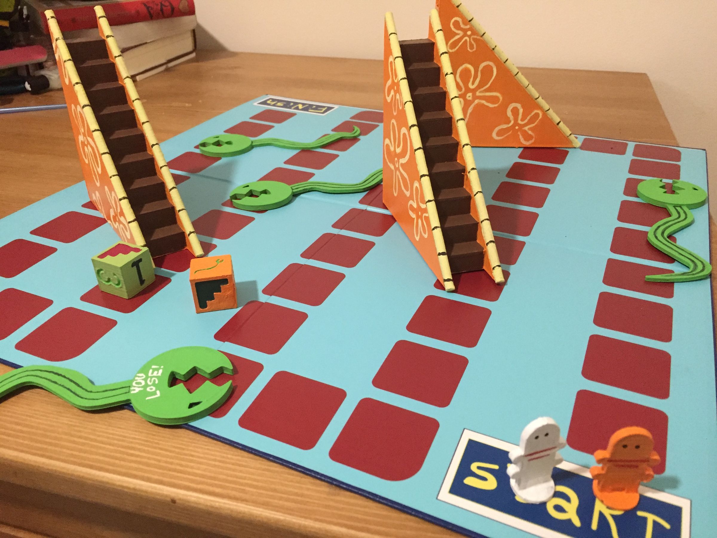 Real Spongebob Eels and Escalators Board Game! : 8 Steps (with Pictures ...