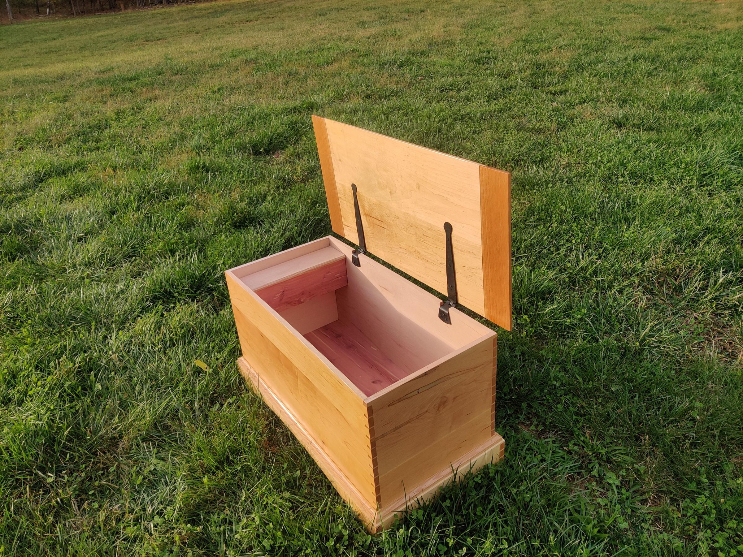 Dovetailed Blanket Chest With Hand Forged Hinges : 18 Steps (with ...