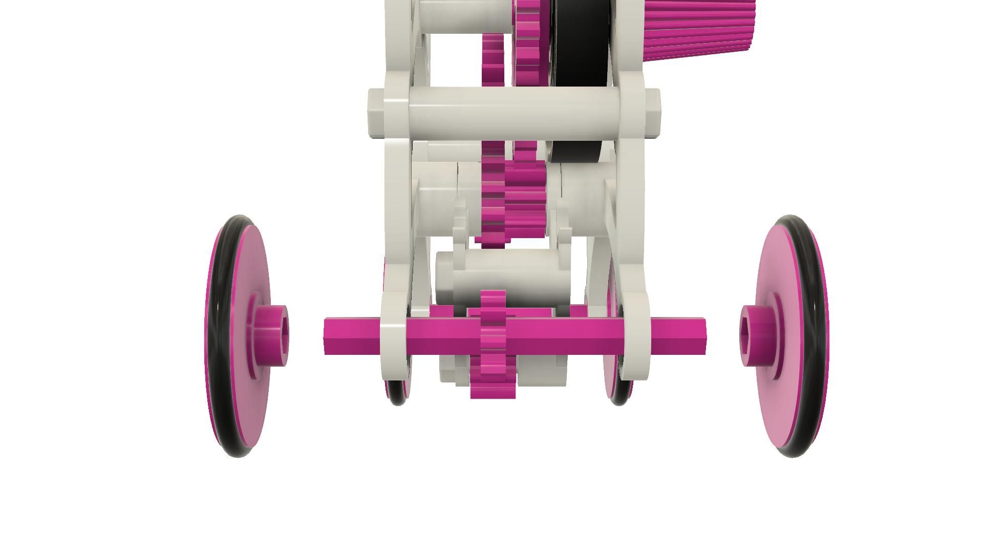 Windup Bunny 2 With a PLA Spring Motor and Floating Pinion Drive : 5 ...