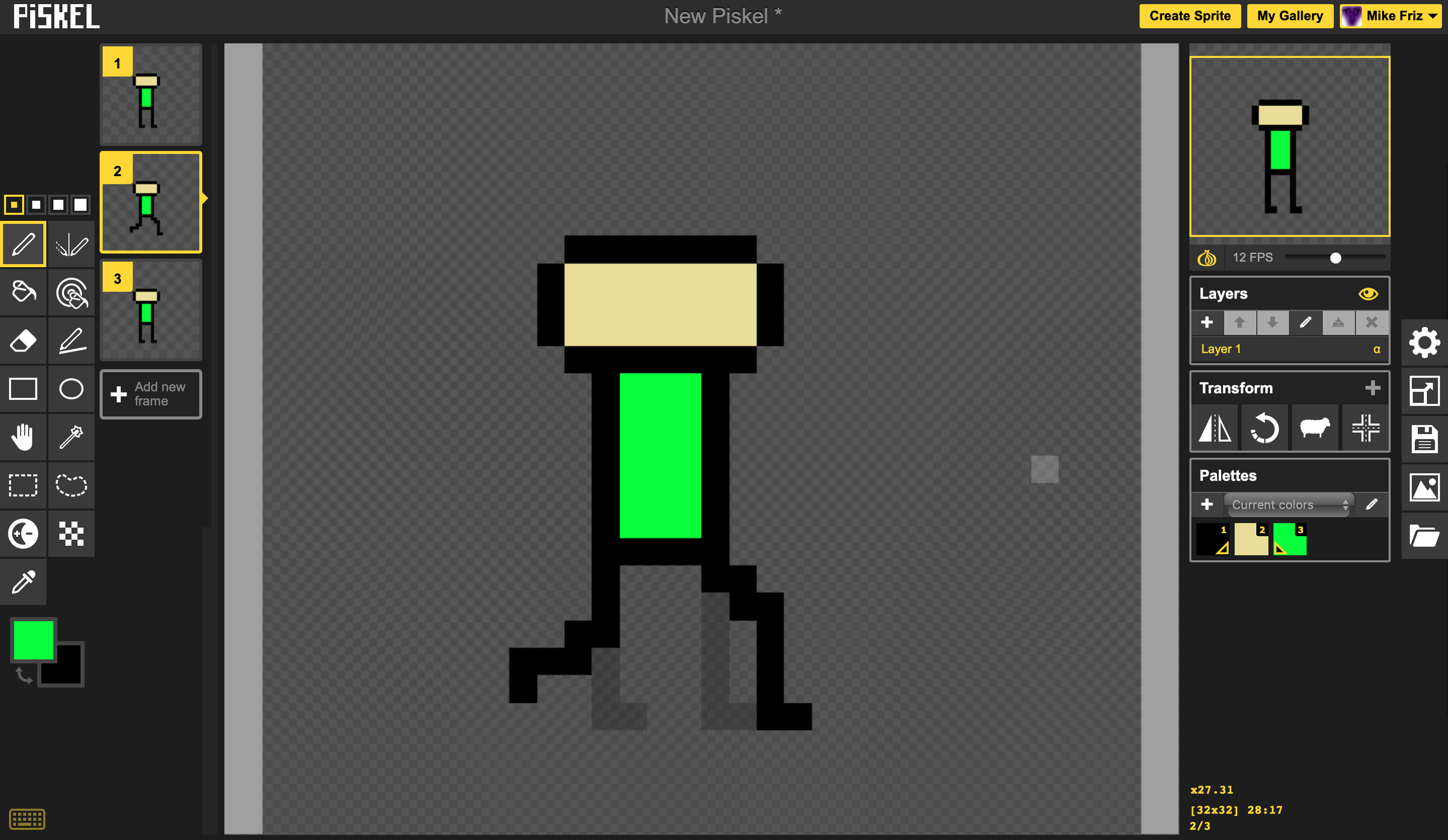 How to Create a Walking Sprite : 9 Steps - Instructables