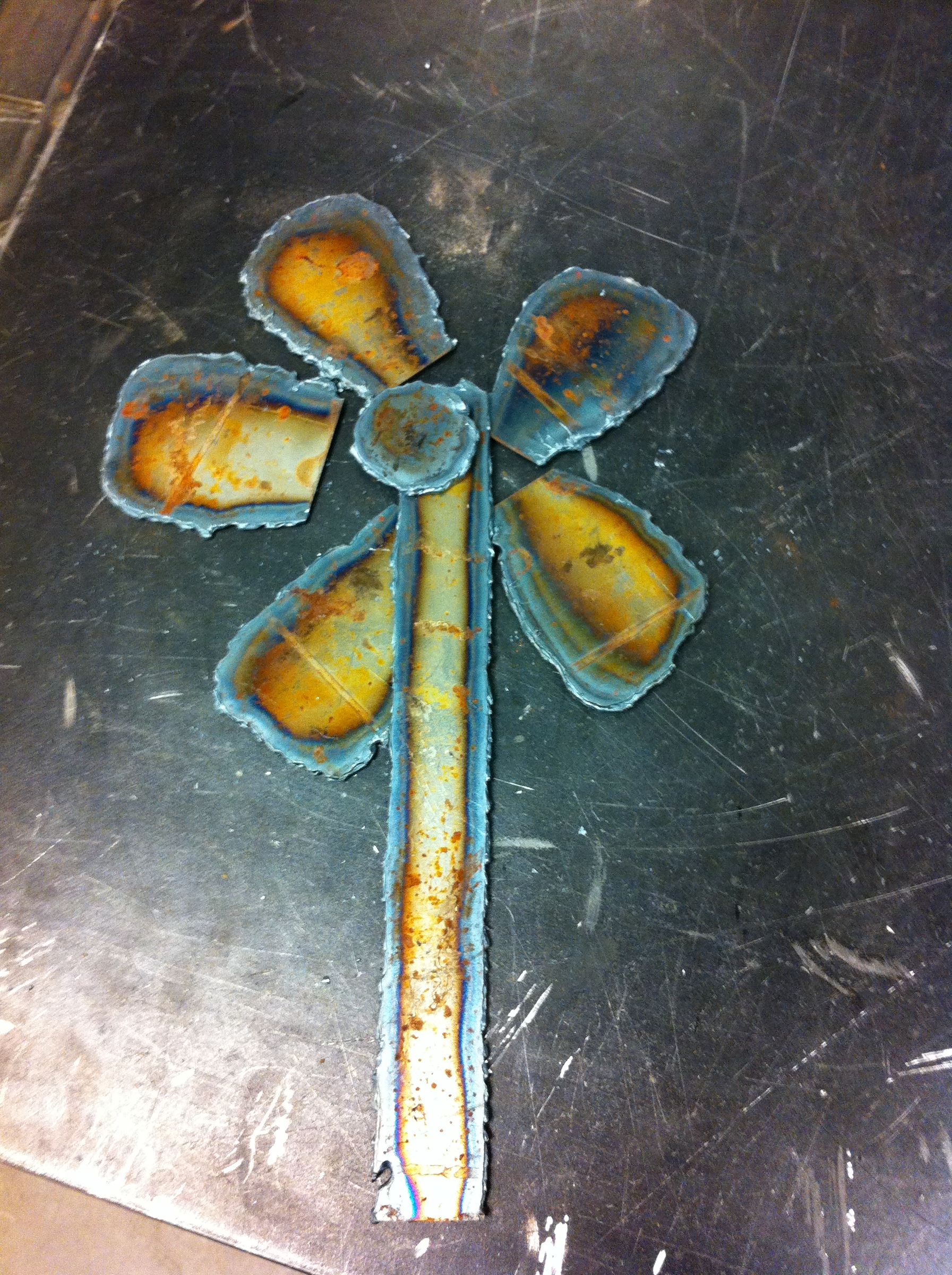 Sheet Metal Flower to Practice Plasma Cutting and Welding : 11 Steps ...