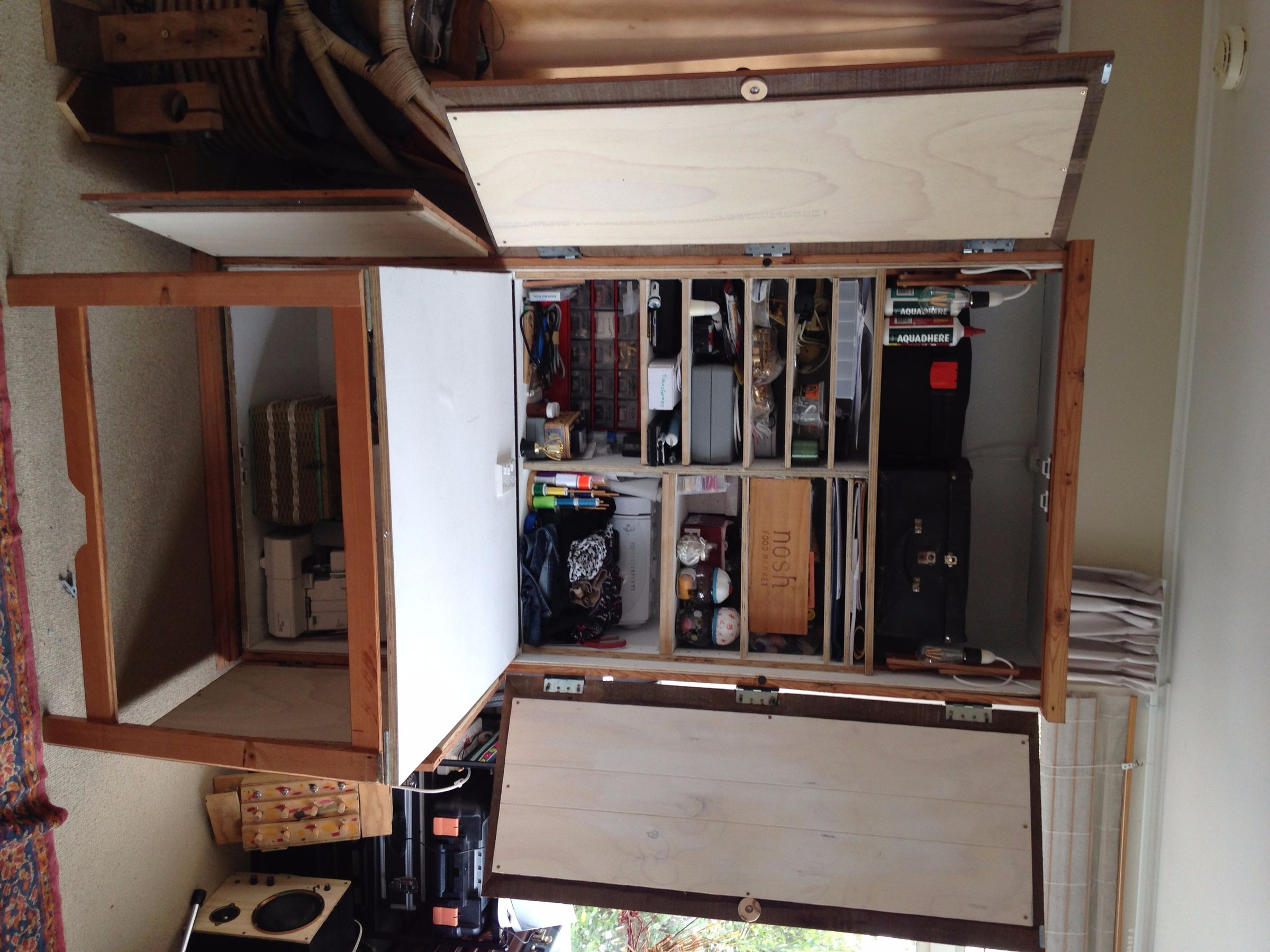 Cupboard With Folding Table and Lights : 8 Steps (with Pictures ...