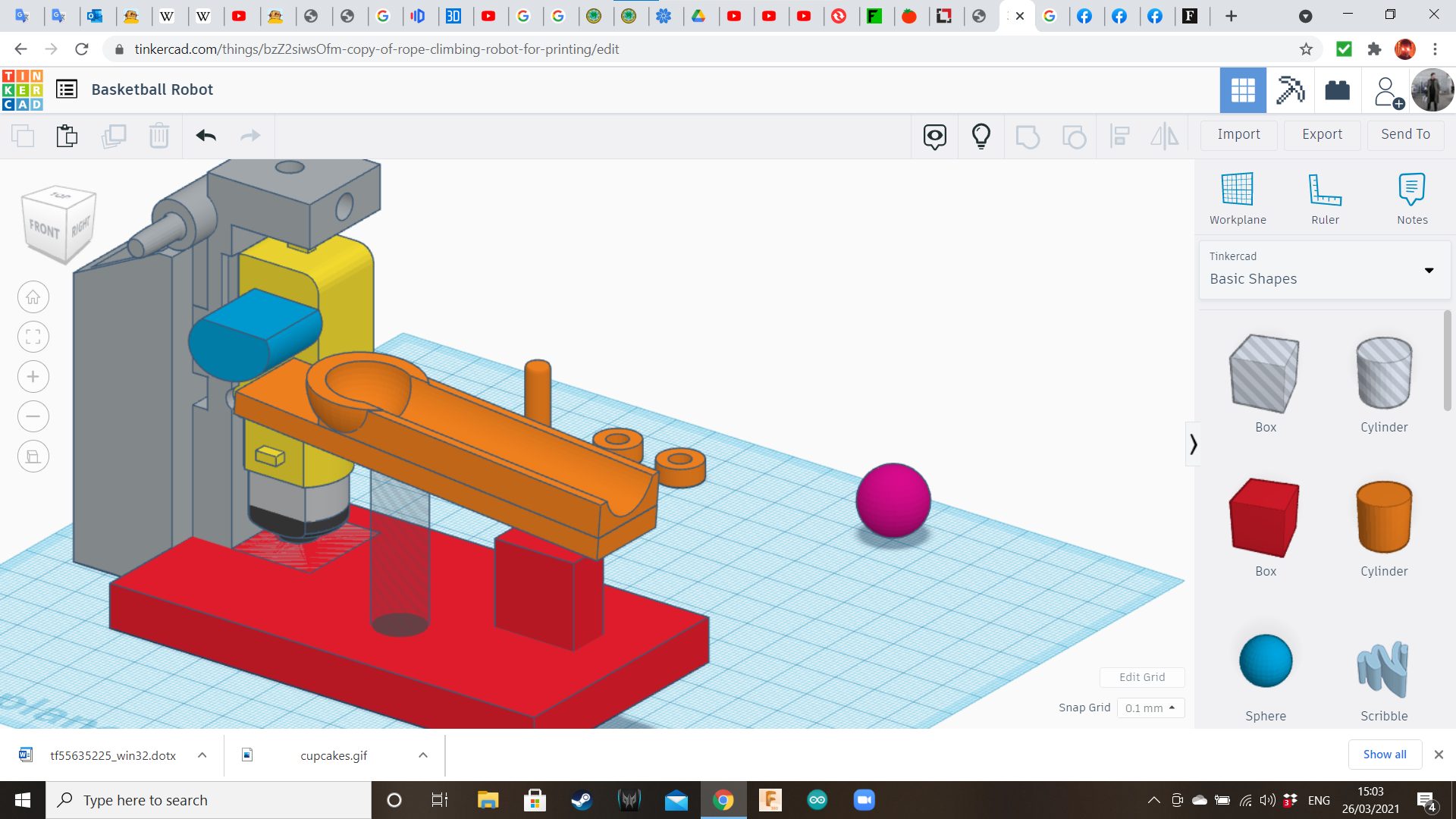 Tinkercad Robotics for School: Basketball Machine! : 16 Steps (with ...