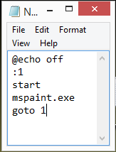 Harmless Batch File Prank (Crash a Computer With Paint) : 5 Steps - Instructables