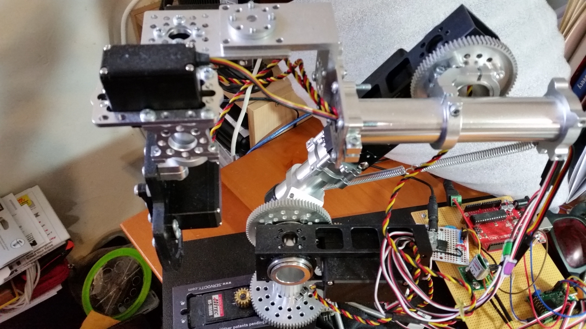 Homemade Robotic Arm Using Standard Parts Using Arduino and a ...