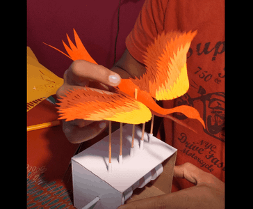 Paper Automata Phoenix : 7 Steps (with Pictures) - Instructables