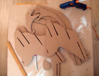 Cardboard Box Stag Deer Head Wall Hanging : 7 Steps - Instructables