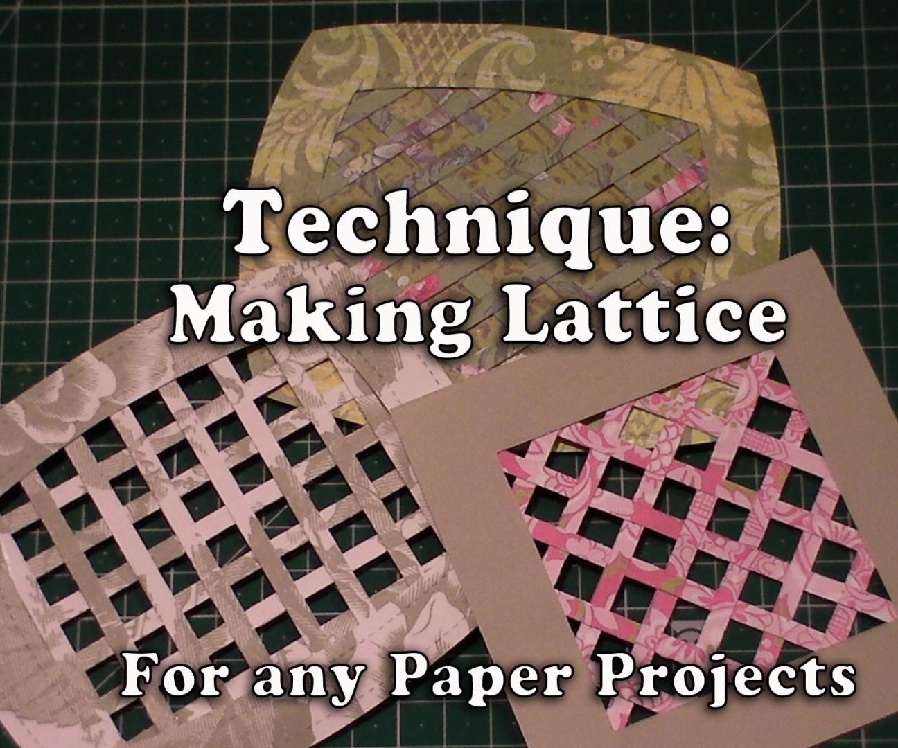 How to Make Your Own Lattice for Your Crafts - Instructables
