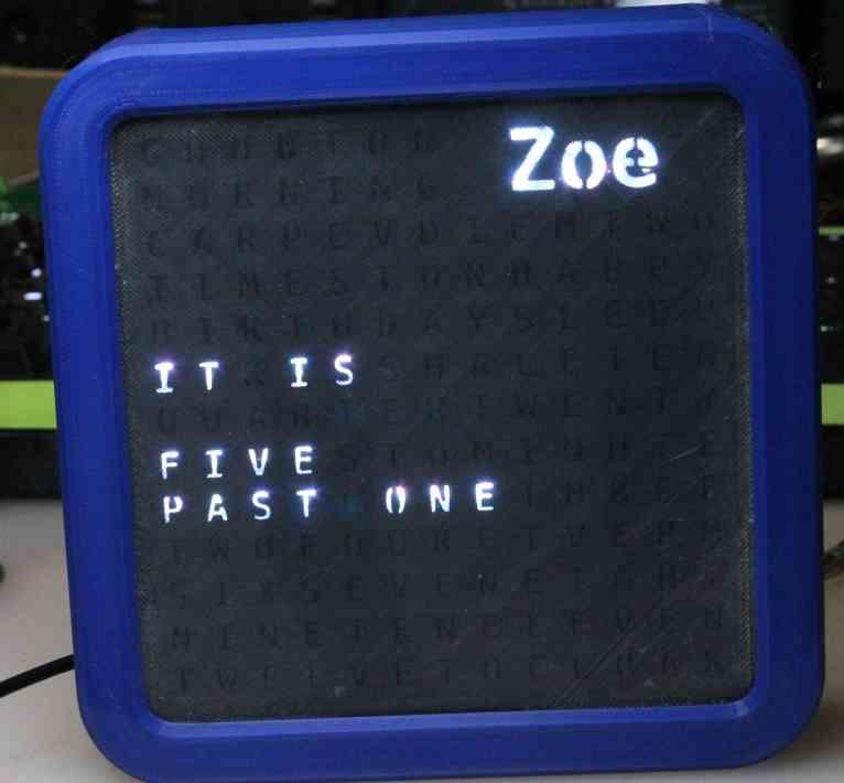 3D Printed Personalised Word Clock : 8 Steps (with Pictures ...