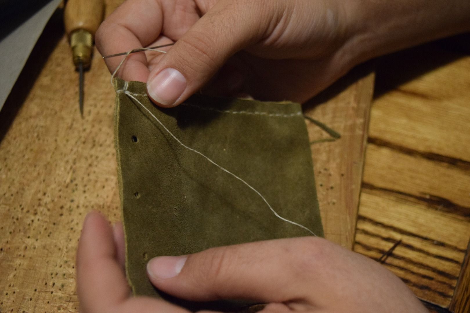 Simple Leather Project From Scraps : 8 Steps (with Pictures ...