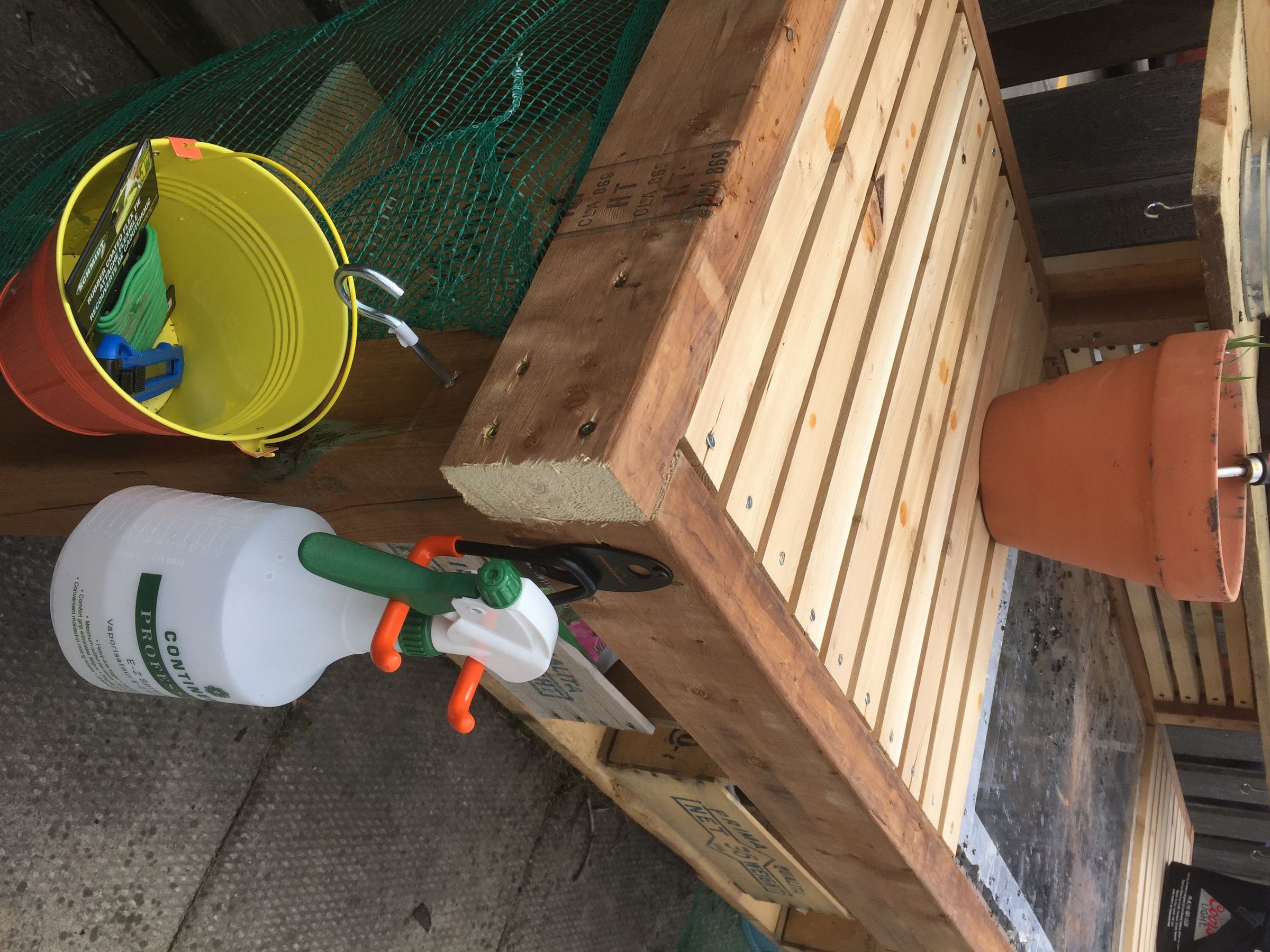 Planting Bench With Protected Growing Station : 3 Steps (with Pictures ...