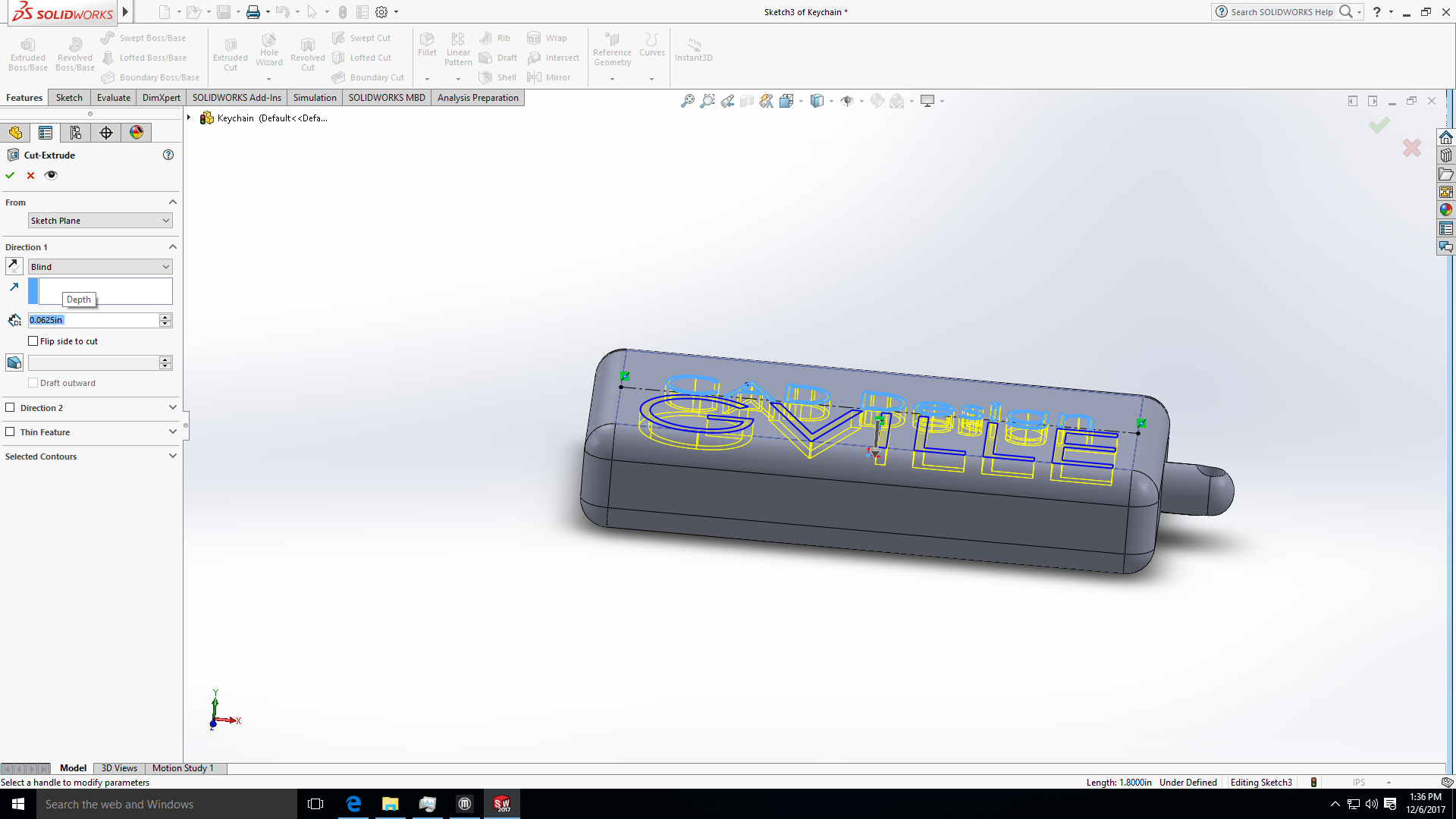 GHS CAD Keychain Tutorial : 6 Steps - Instructables