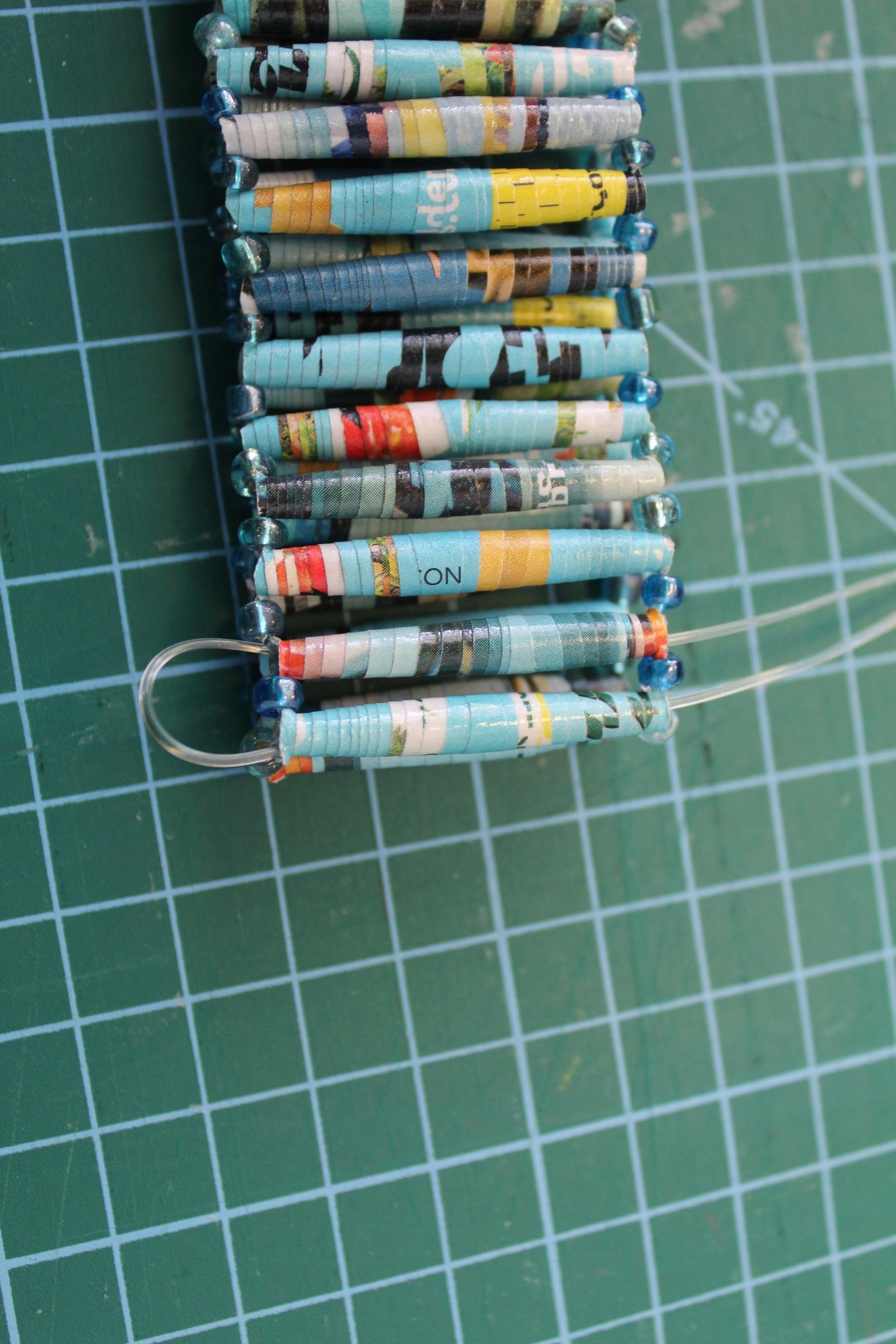 Magnificent Magazine Paper Beaded Bracelet : 10 Steps (with Pictures ...