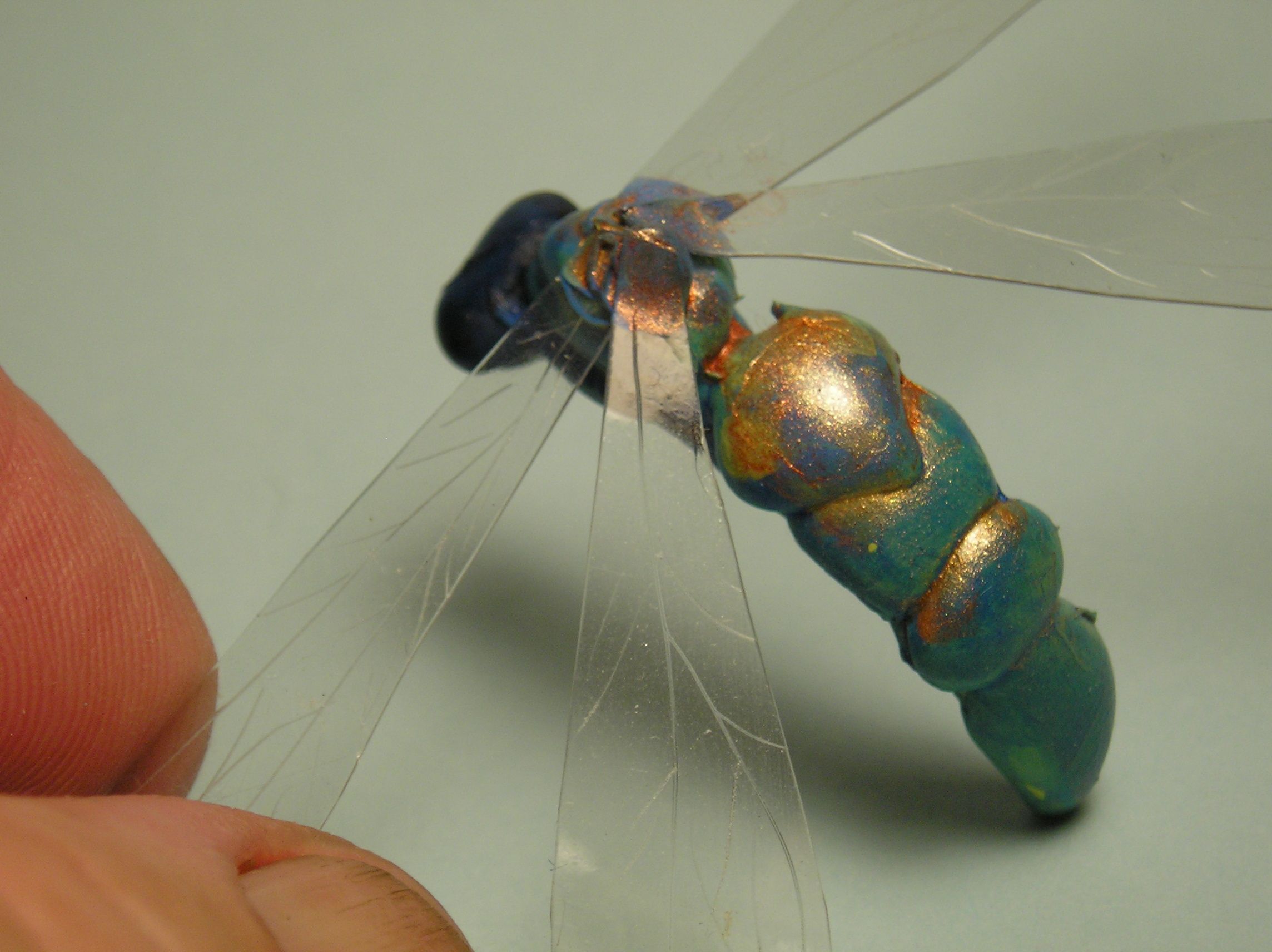 Sculpture Miniature Polymer Clay Insect Figurine-Sculpted Miniature Bug ...