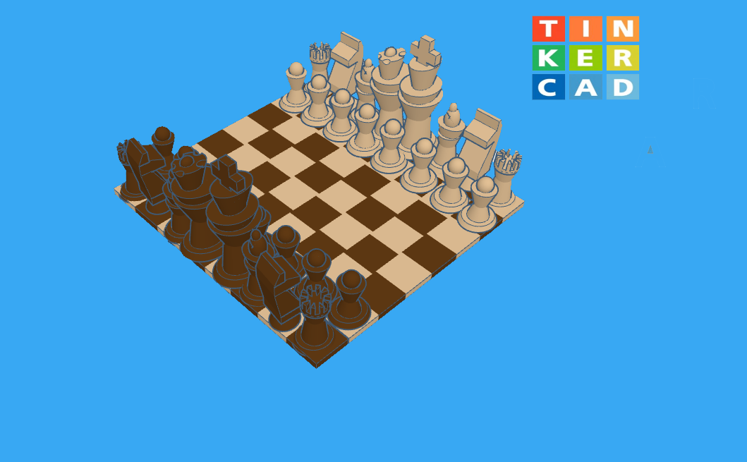 How to Make a 3D Printable Chess Set With Autodesk Tinkercad : 19 Steps ...