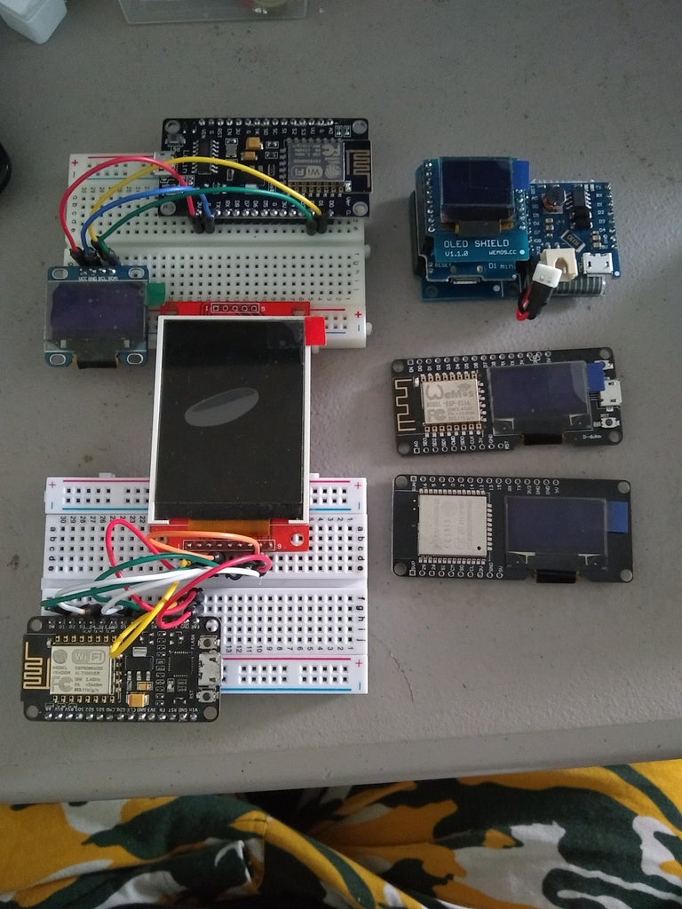 Esp32esp8266 Wifi Display Using Mqtt Protocol 7 Steps With Pictures Instructables
