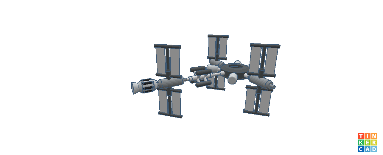 Create a Space Station in TinkerCad Codeblock||Easy Tutorial : 7 Steps ...