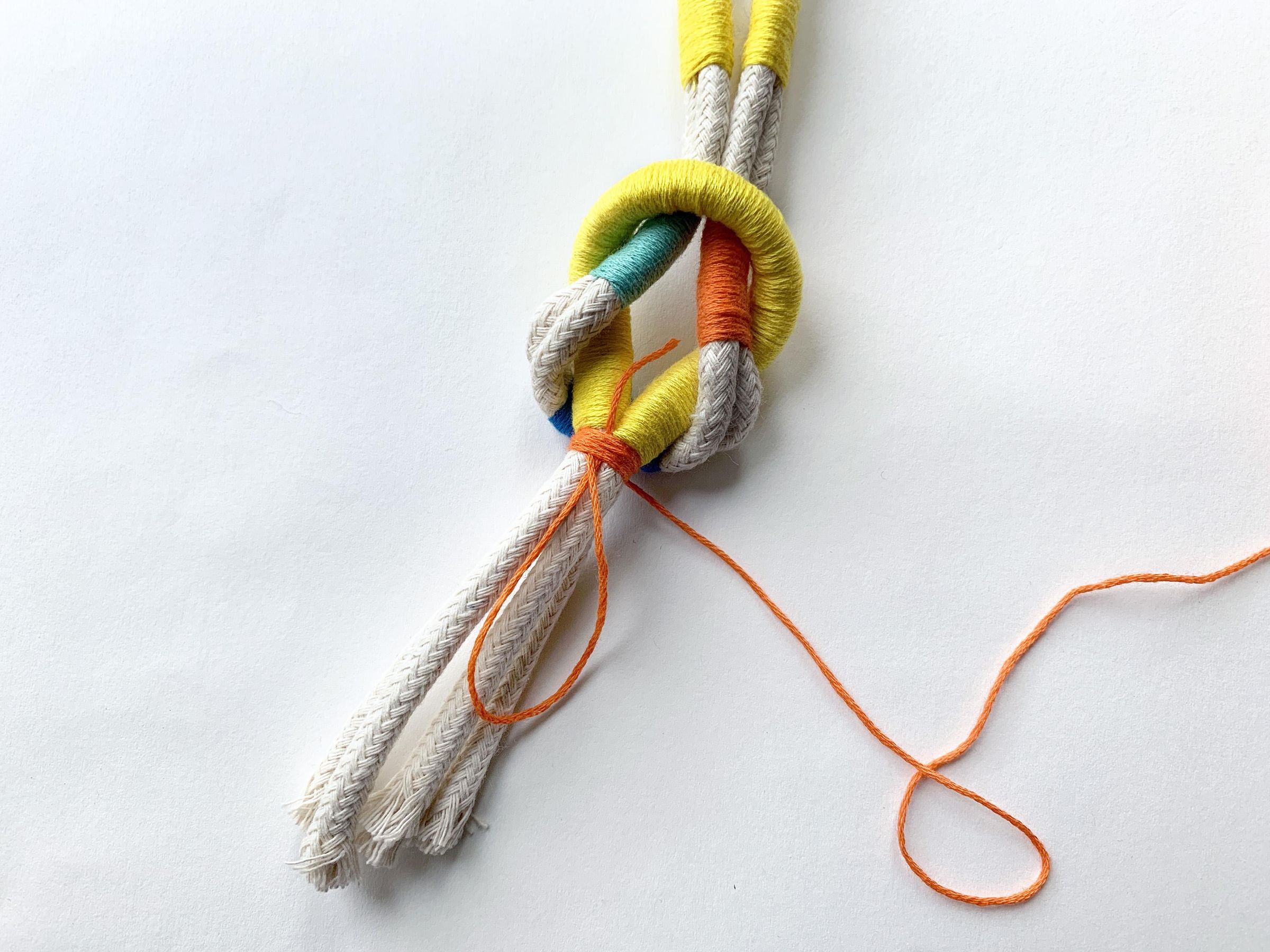Colorful Rope Macrame Knot Necklace With Tassel : 8 Steps (with ...