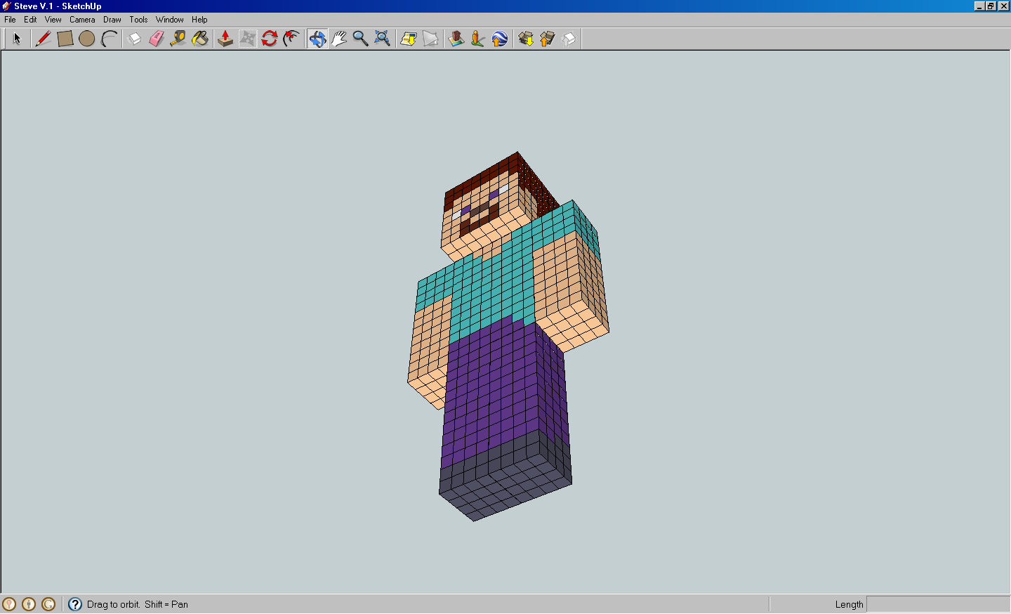 Minecraft: Steve Model! With Bonus Double Chest! : 20 Steps (with ...