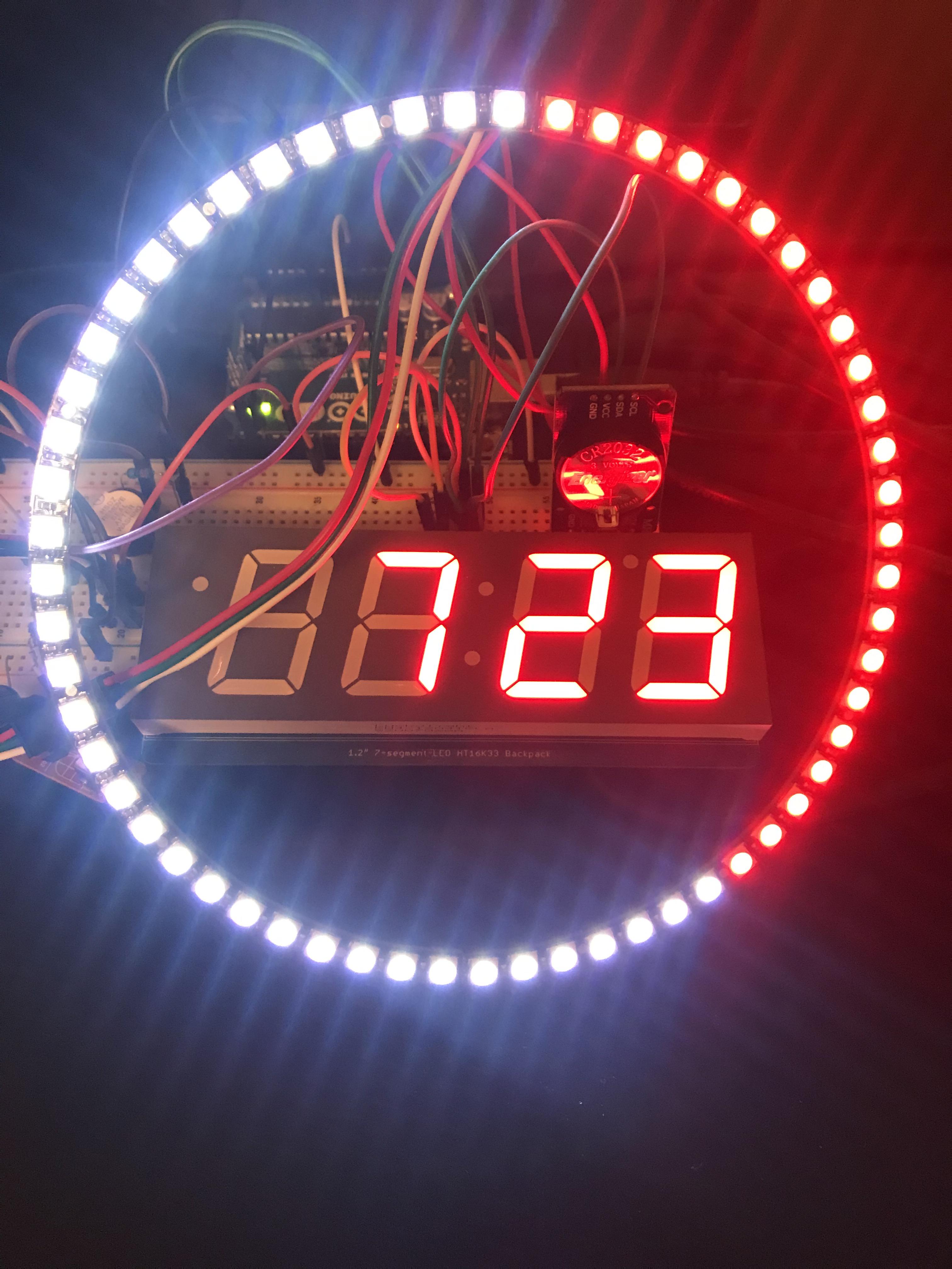 7-Segment NeoPixel Clock With Countdown Timer : 8 Steps (with Pictures ...