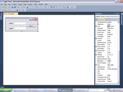 How to Make a Login Form in Visual Basics 2010 : 4 Steps - Instructables