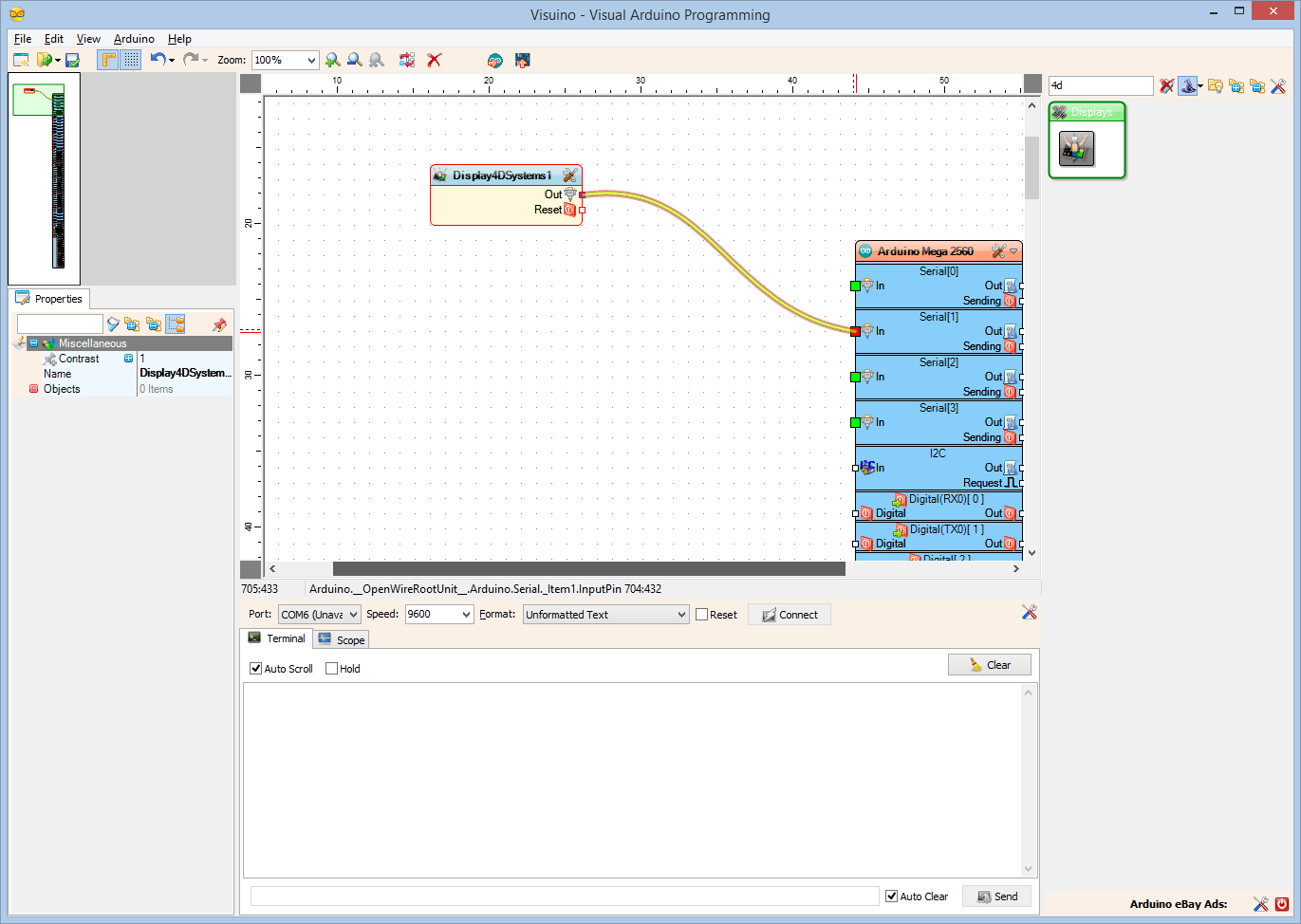 Arduino and Visuino: Connect 4D Systems ViSi Genie Smart Touchscreen ...