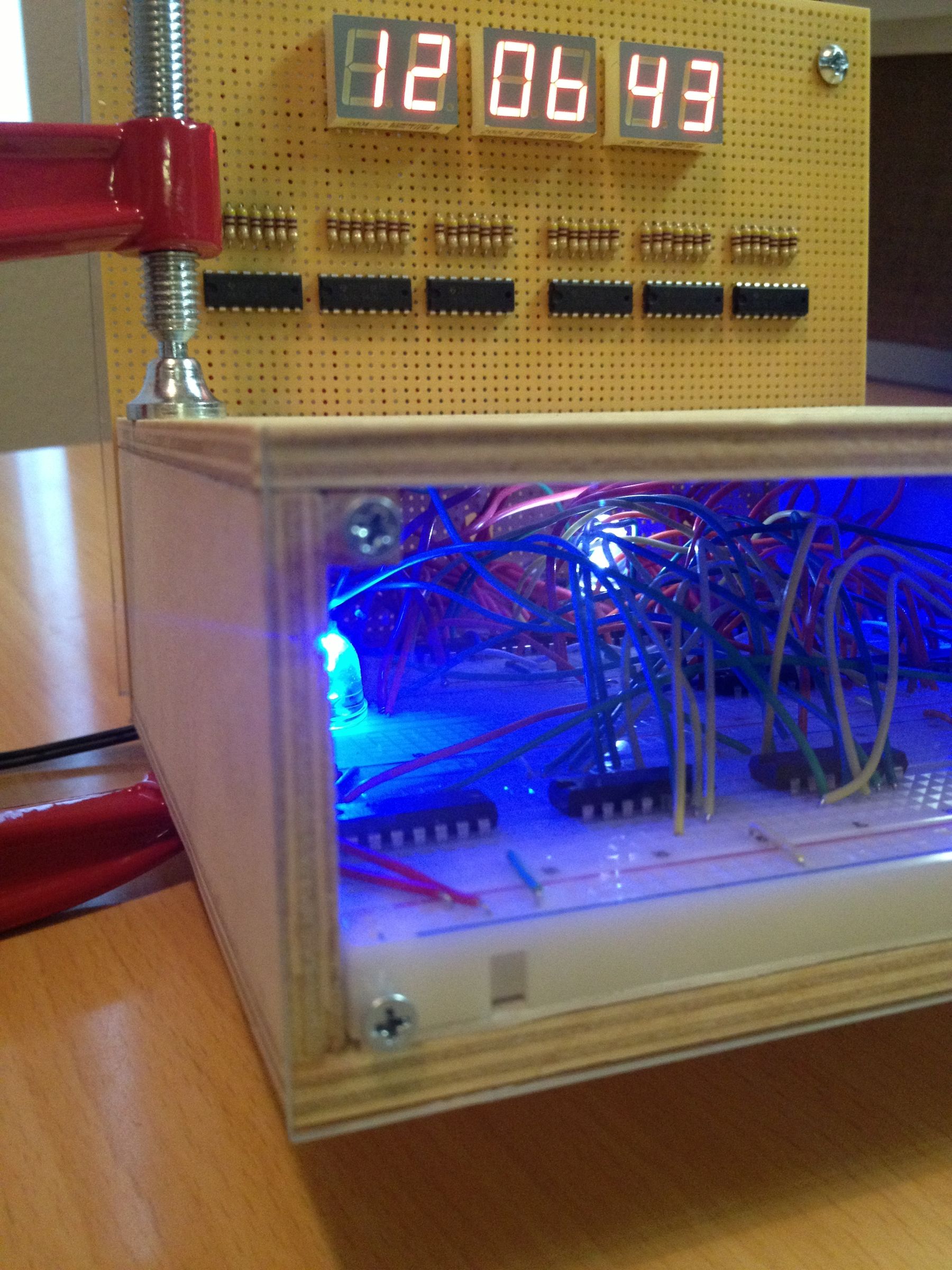 Homemade TTL Circuit 24-hour Digital Clock - Instructables