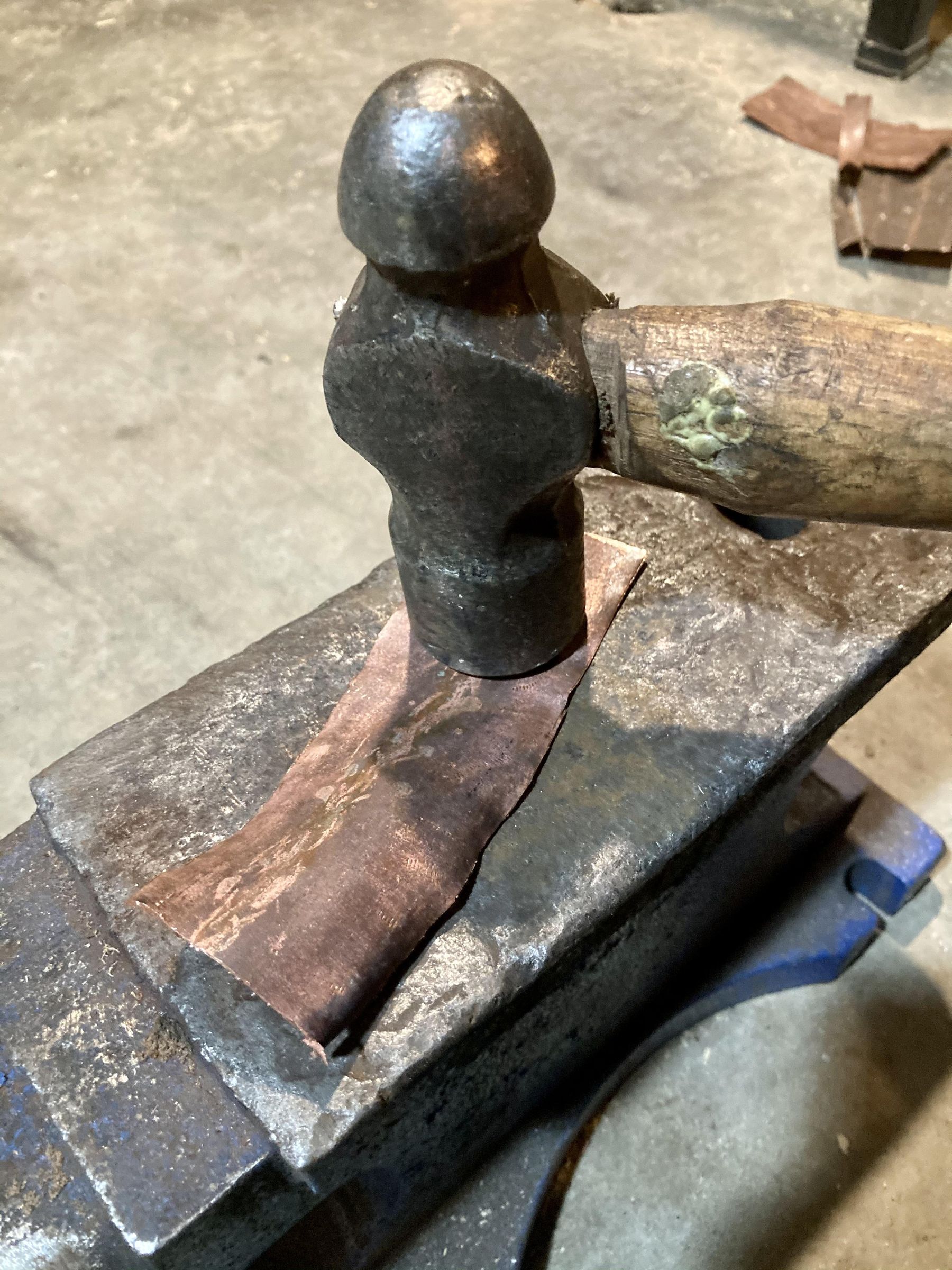 Hammered Copper Spoon With Simple Tools and Materials : 6 Steps (with ...