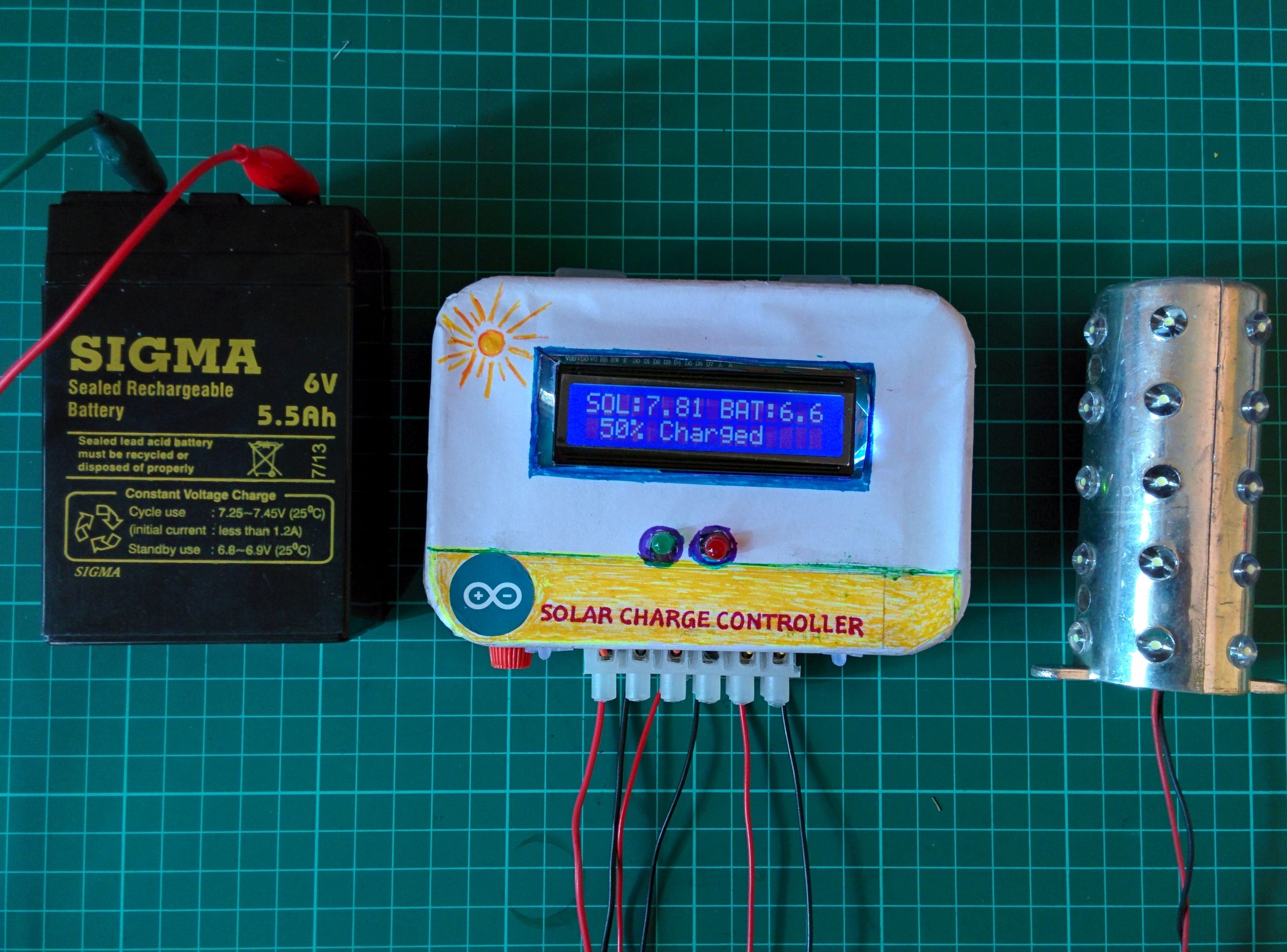 ARDUINO SOLAR CHARGE CONTROLLER (Version-1) : 11 Steps (with Pictures ...