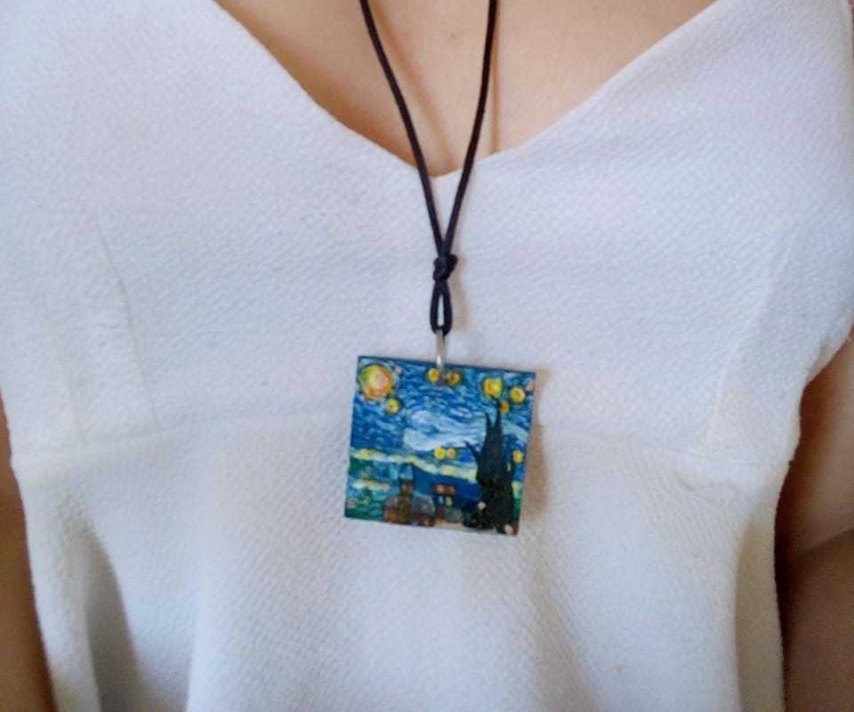 clay/paper mache' van gogh's starry night cake DIY Project - Step-by ...