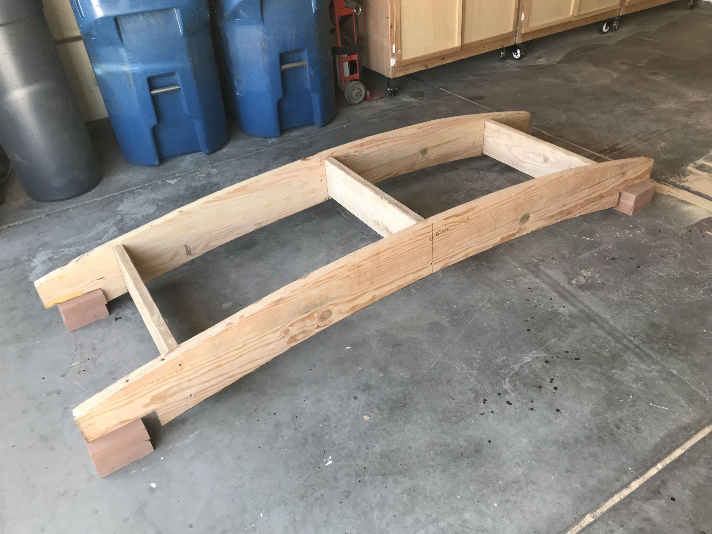 Simple Garden Bridge With Concrete Footings : 7 Steps (with Pictures ...