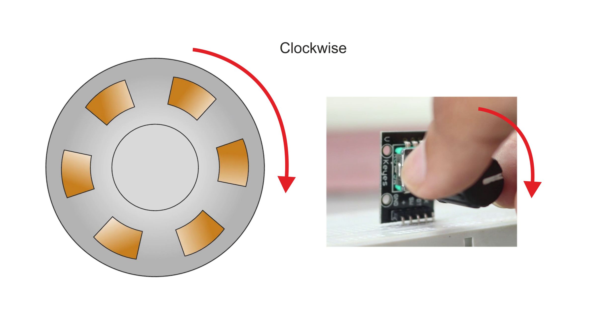 How Rotary Encoder Works With Arduino! : 6 Steps (with Pictures ...