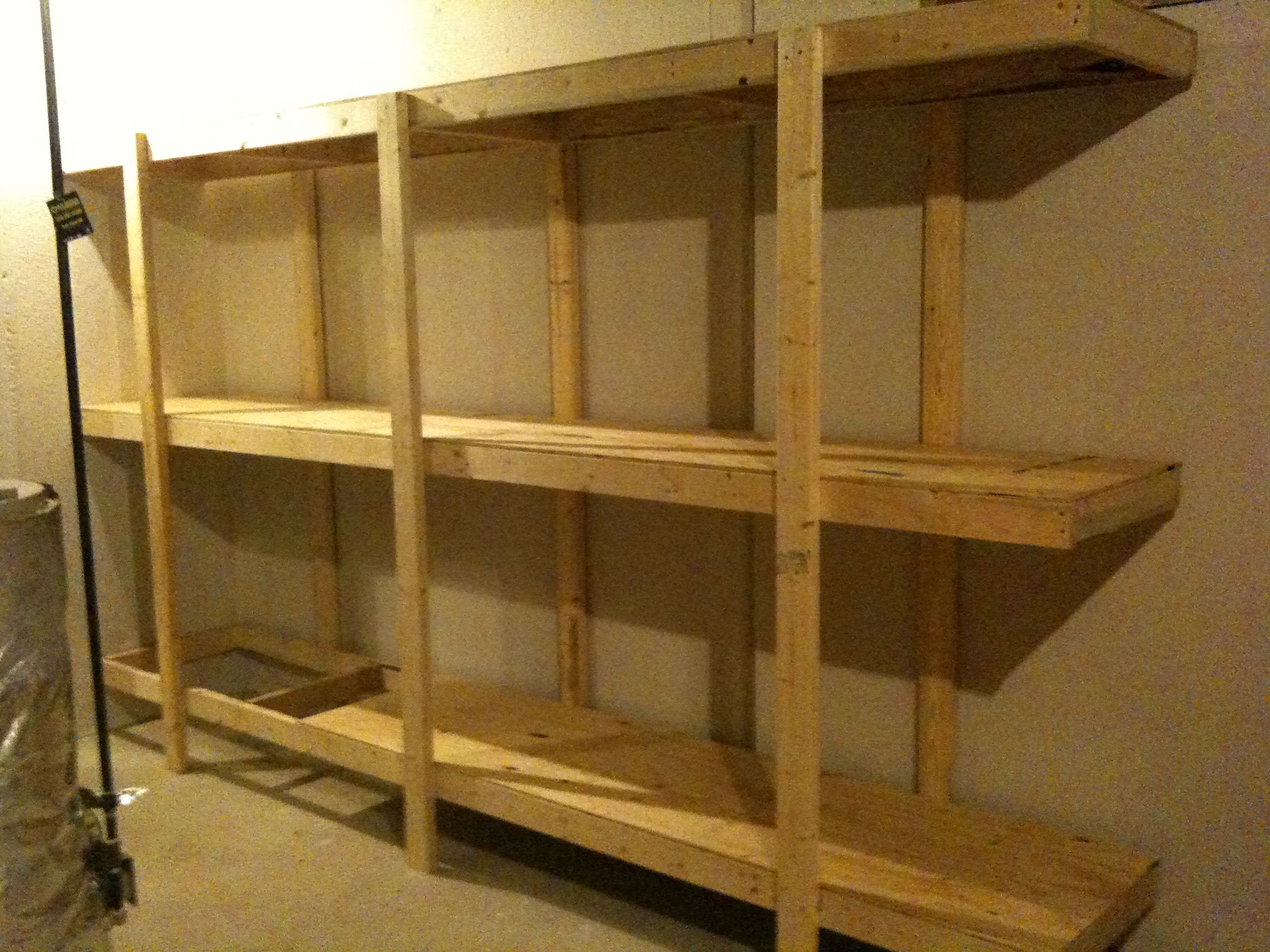Build Easy Free Standing Shelving Unit for Basement or Garage : 7 Steps ...