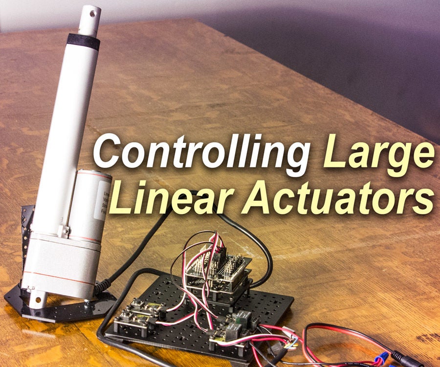 Control A Large Linear Actuator With Arduino 5 Steps Instructables