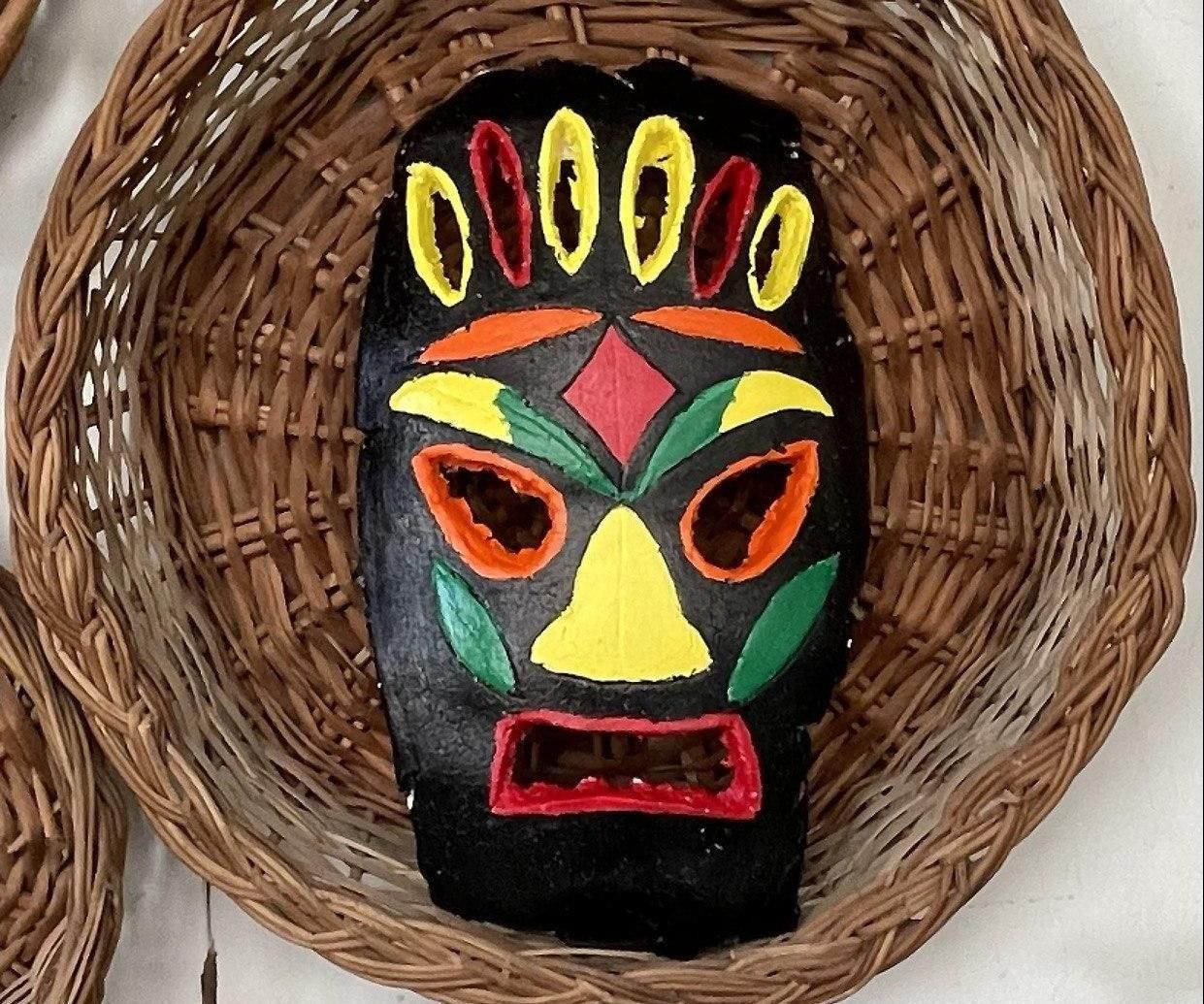 Tribal Mask | Air Drying Clay | Inspired From African Tribes : 11 Steps ...