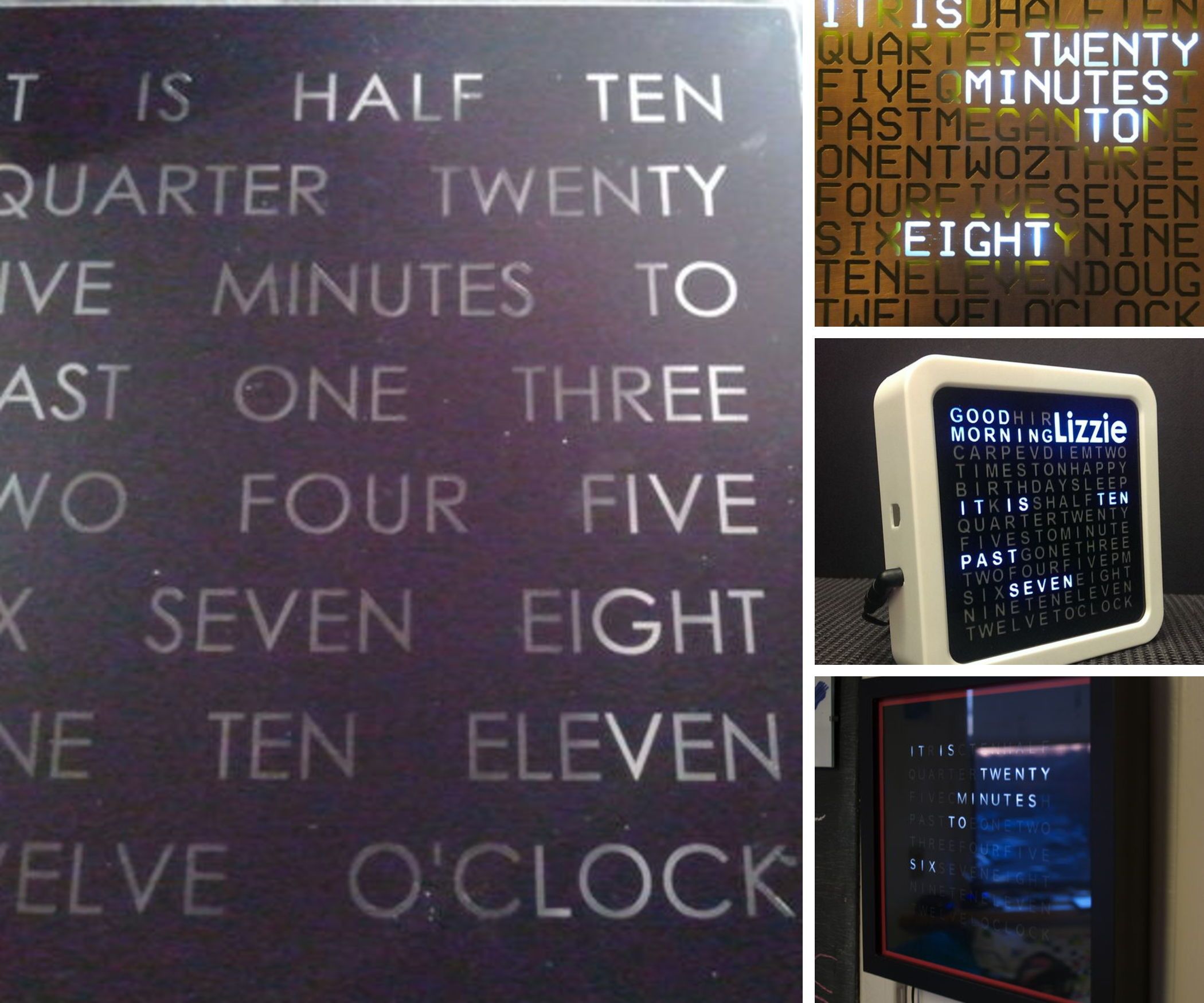 word clocks DIY Project to Discover - FindingDIY