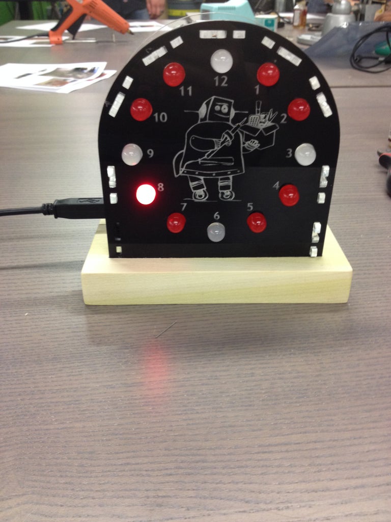 Arduino Powered Led Clock 11 Steps With Pictures Instructables